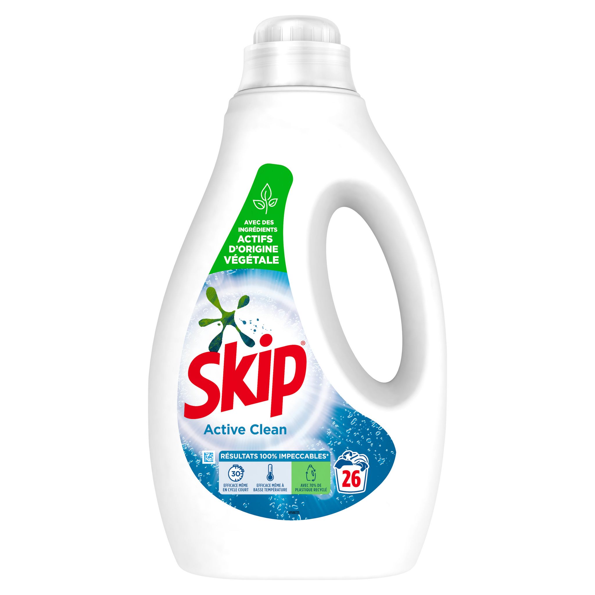 SKIP Lessive liquide active clean 26 lavages 1,17l pas cher - Auchan.fr