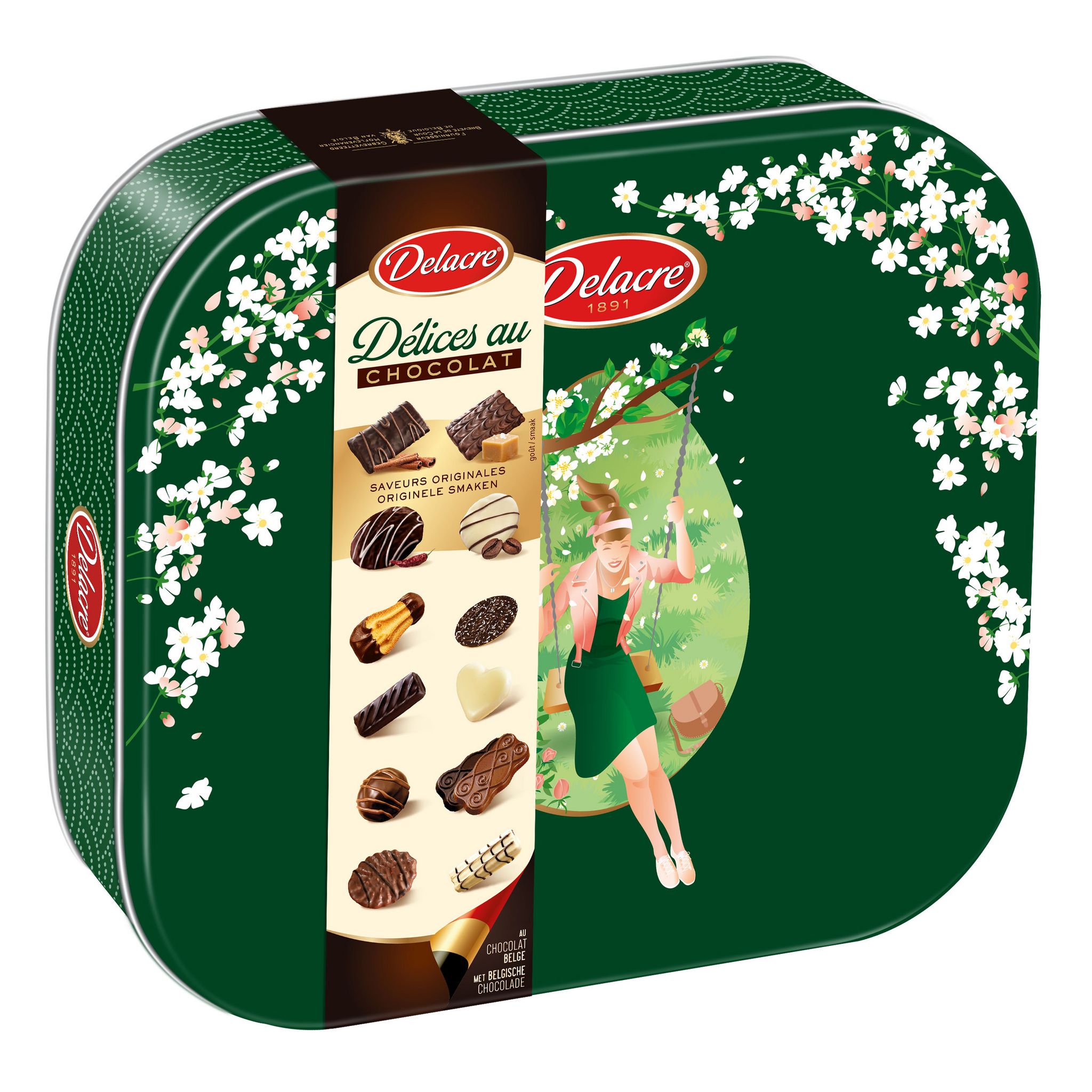 DELACRE Délices au chocolat assortiment de biscuits 490g pas cher ...