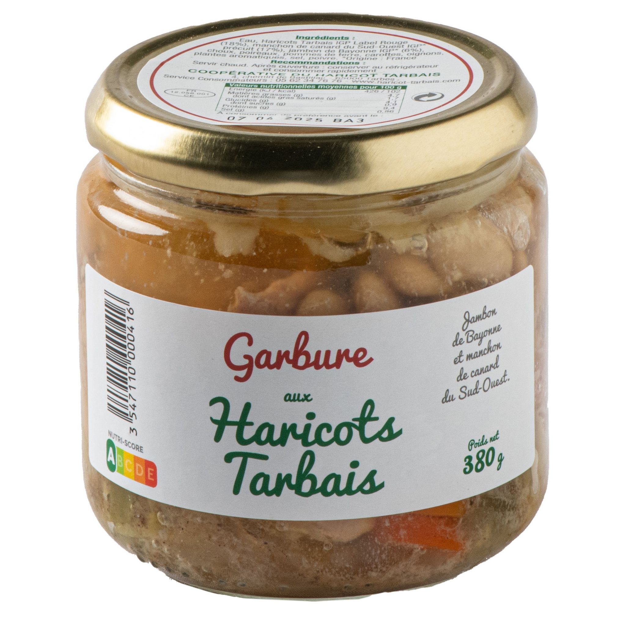 HARICOT TARBAIS Garbure aux haricots tarbais 380g pas cher - Auchan.fr
