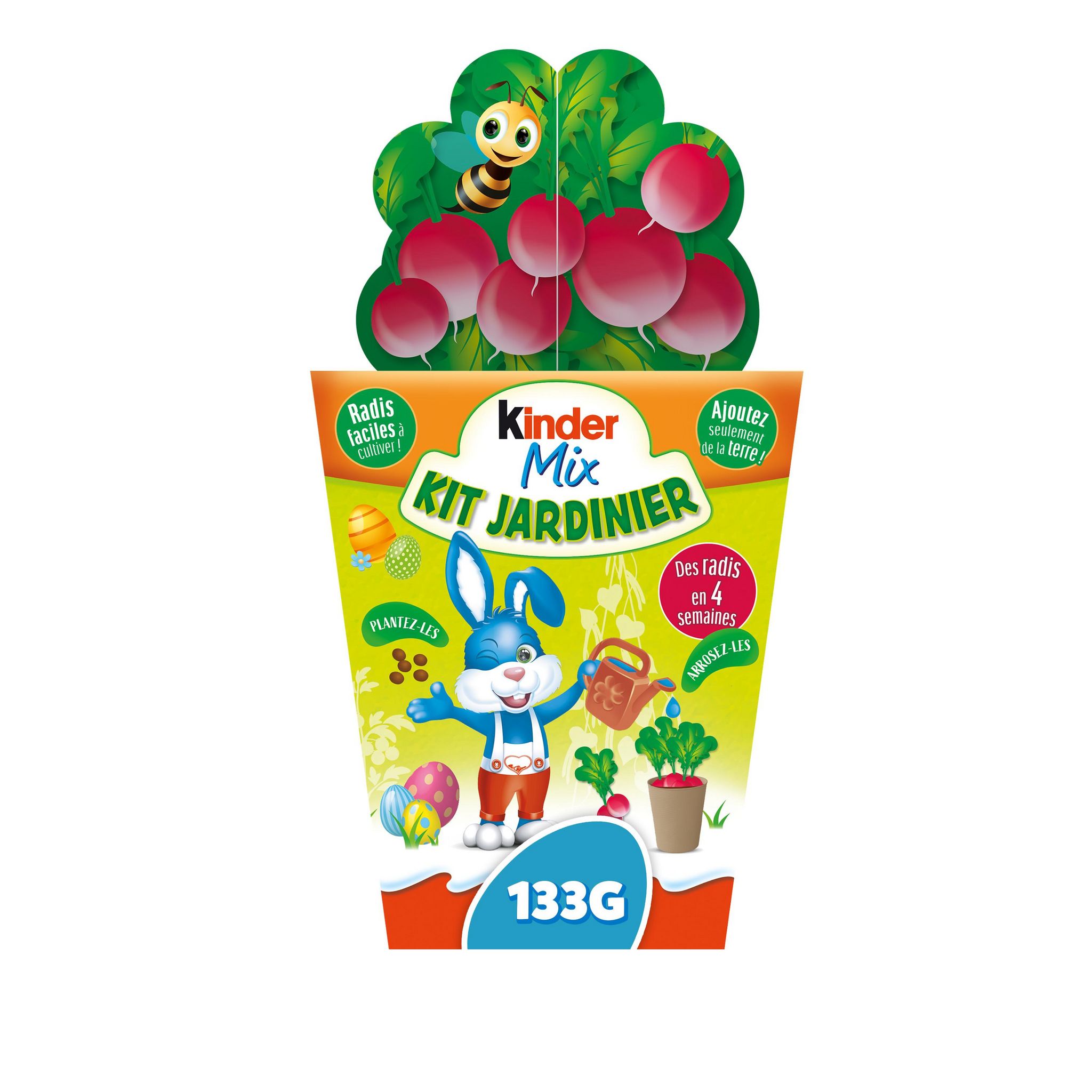 KINDER Boite Kit Fleuriste de bonbons au chocolat au lait avec fourrage ...