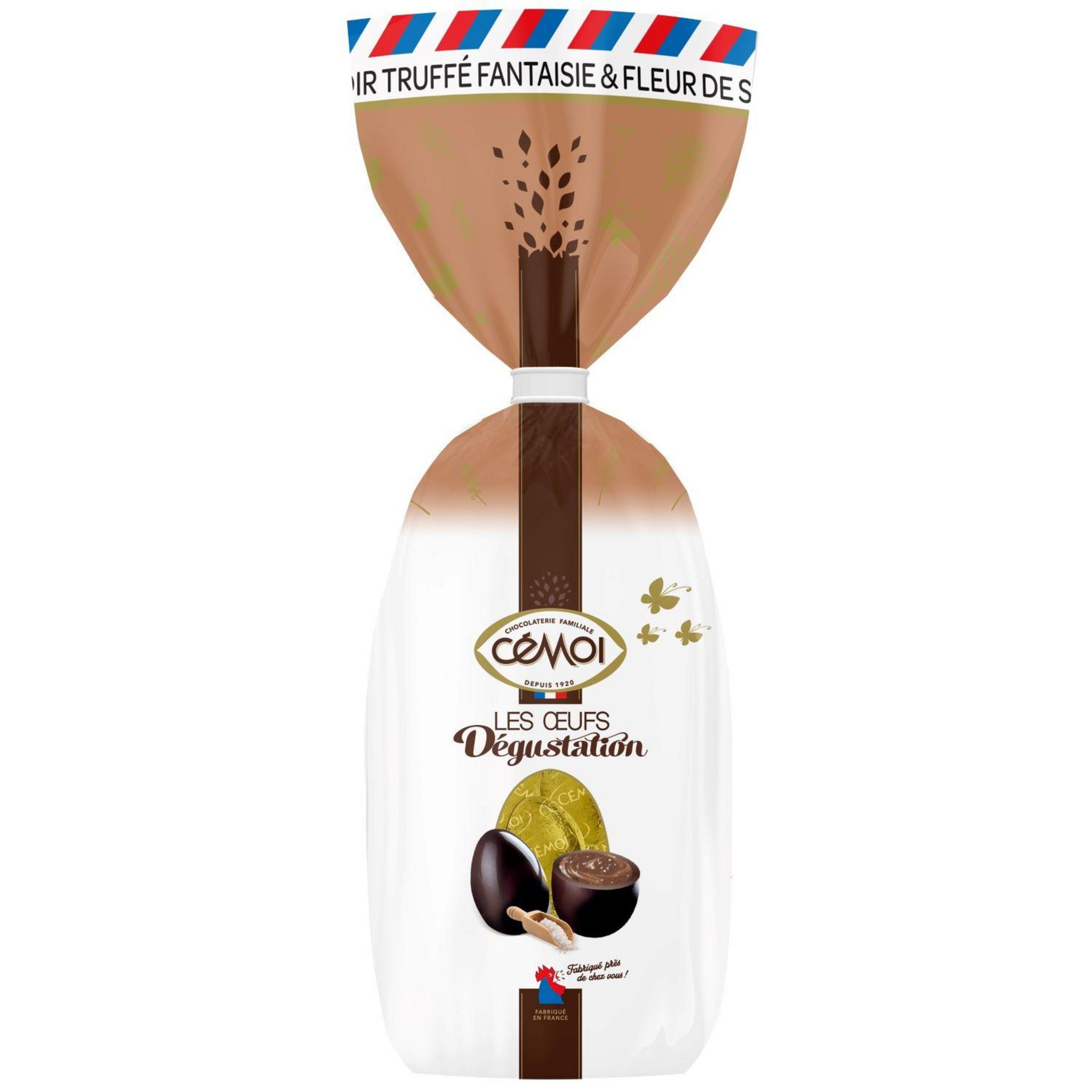 CEMOI Bonbons de chocolat noir truffe avec fourrage 185g pas cher ...