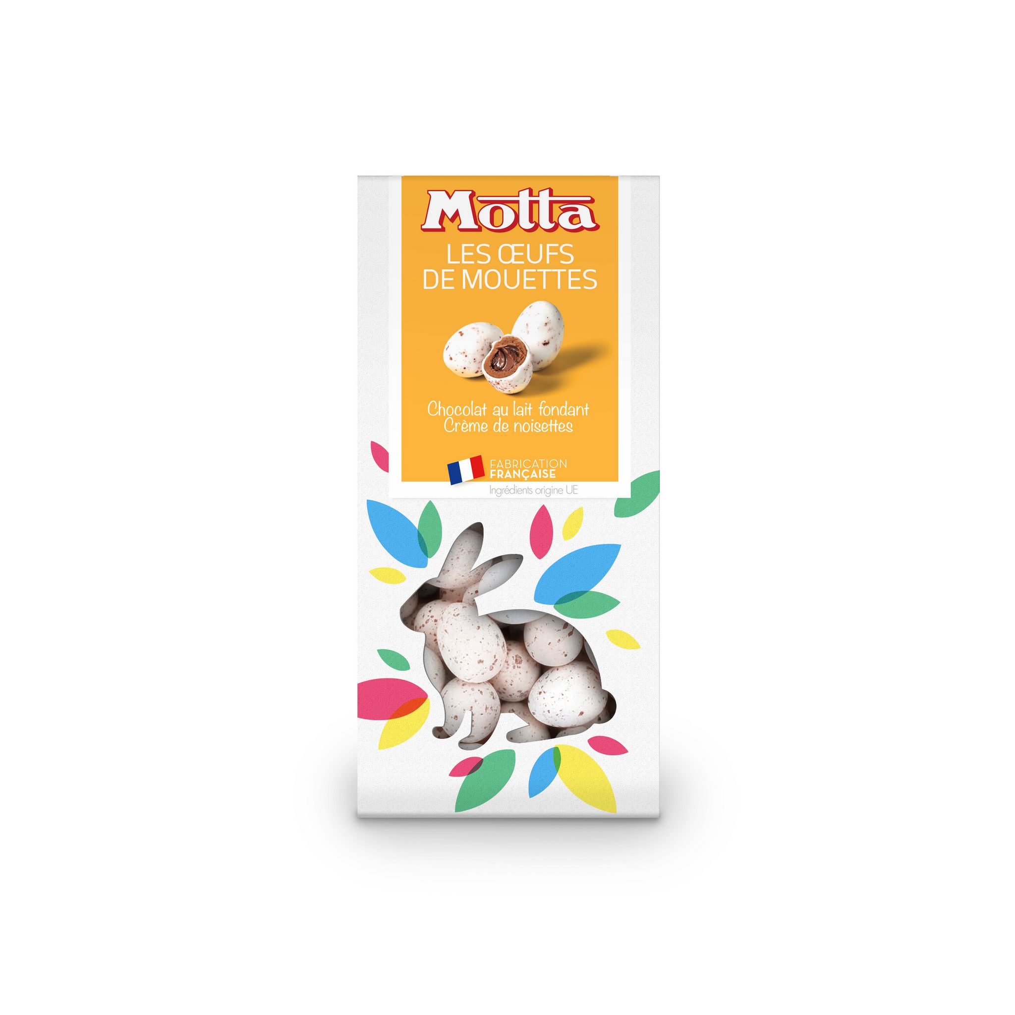 MOTTA Œufs de mouettes chocolat au lait fondant crème de noisettes 150g ...