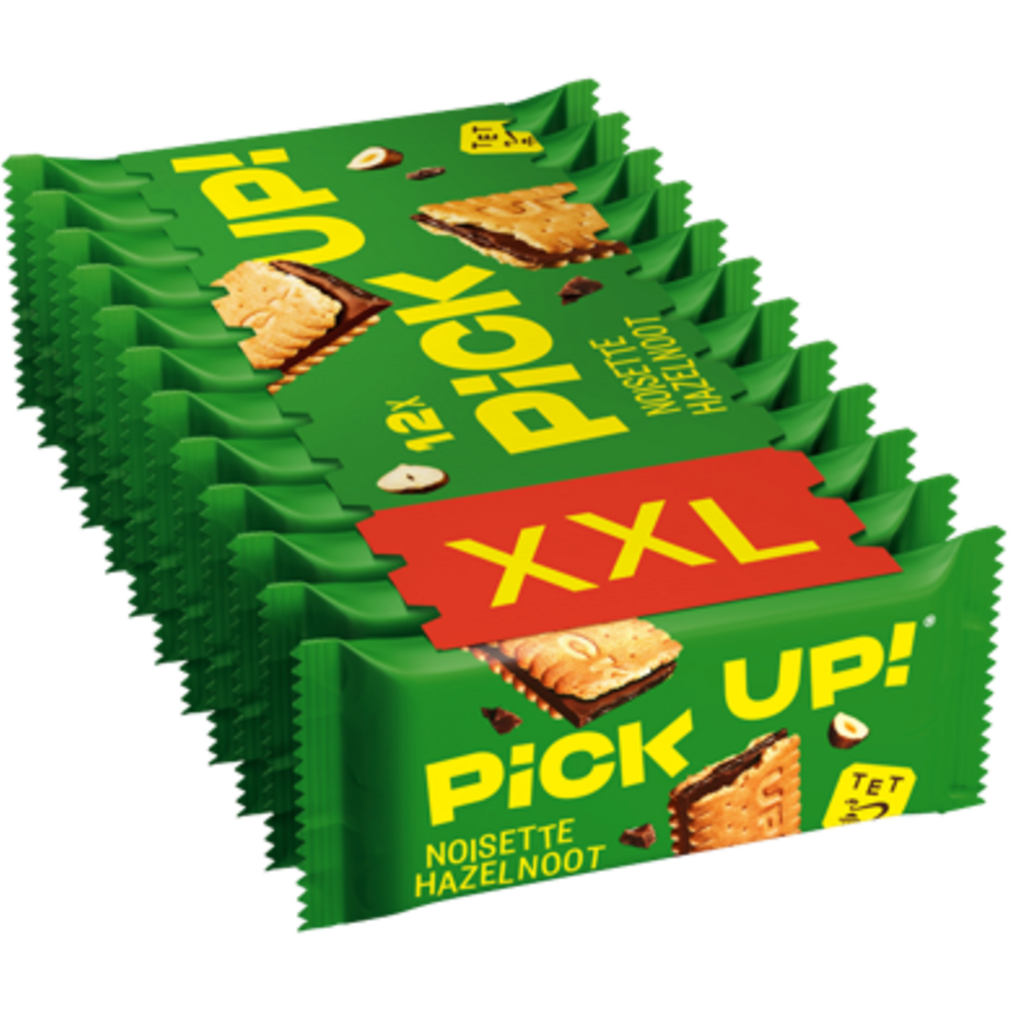 PICK UP Biscuits fourrés au chocolat noisettes sachets individuels ...