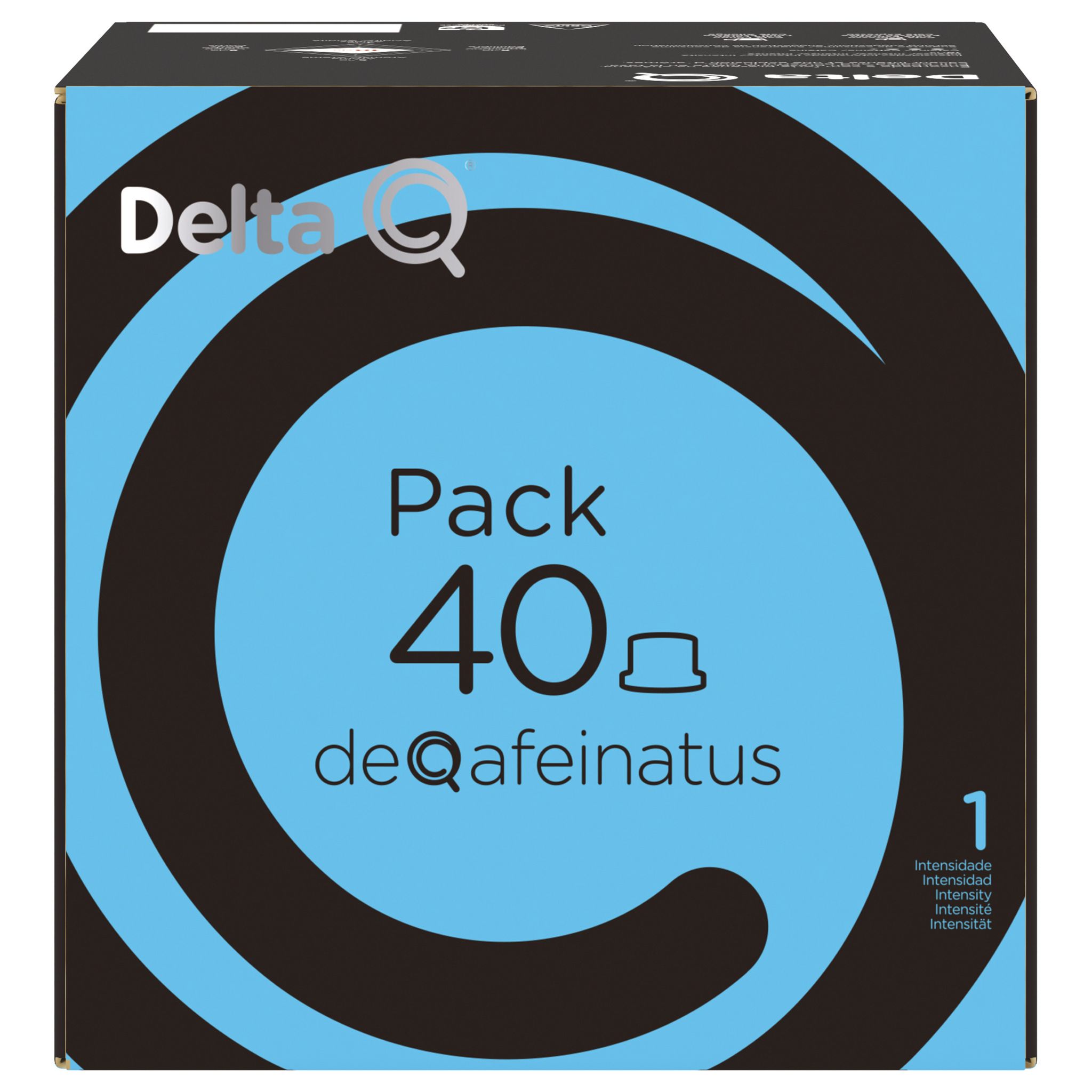 DELTA Q Café en capsules Deqafeinatus intensité 1 40 capsules 220g pas ...