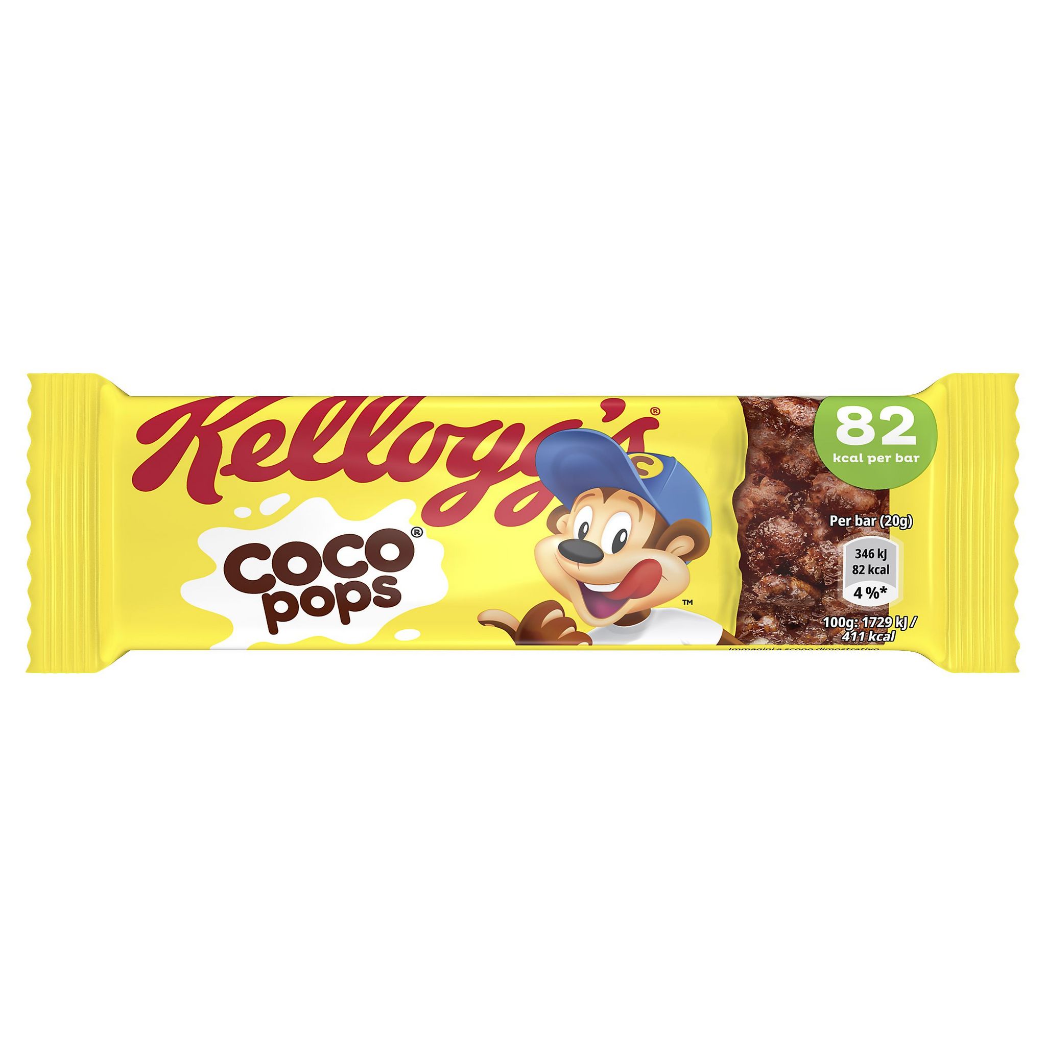 KELLOGG'S Barre de céréale coco pops 20g pas cher - Auchan.fr