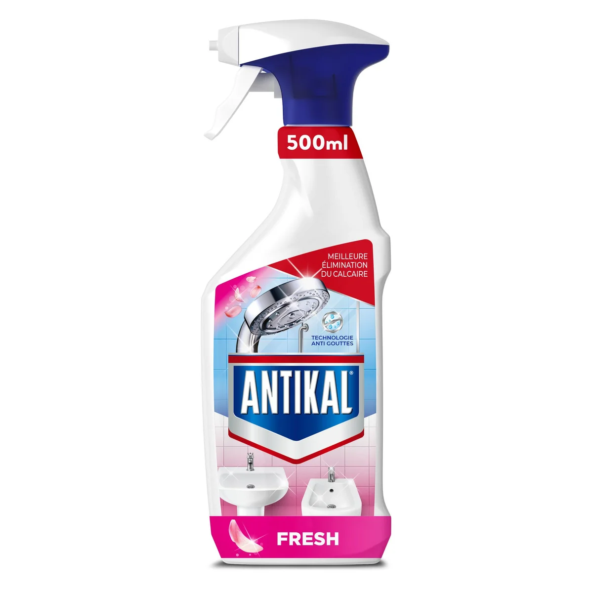 ANTIKAL Spray anti-calcaire salle de bain Fresh 500ml pas cher - Auchan.fr