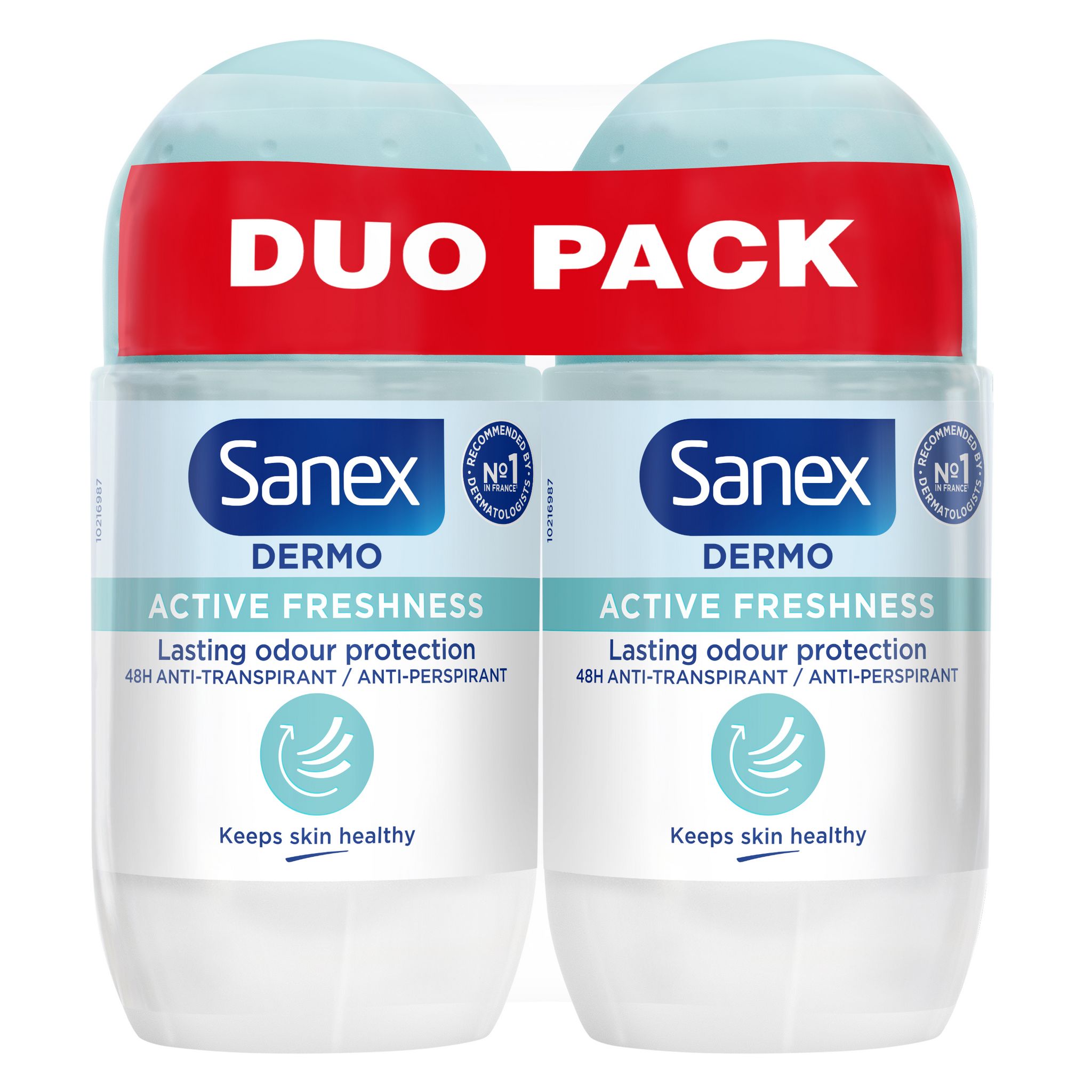 SANEX Déodorant anti-transpirant dermo active freshness 2x50ml pas cher ...