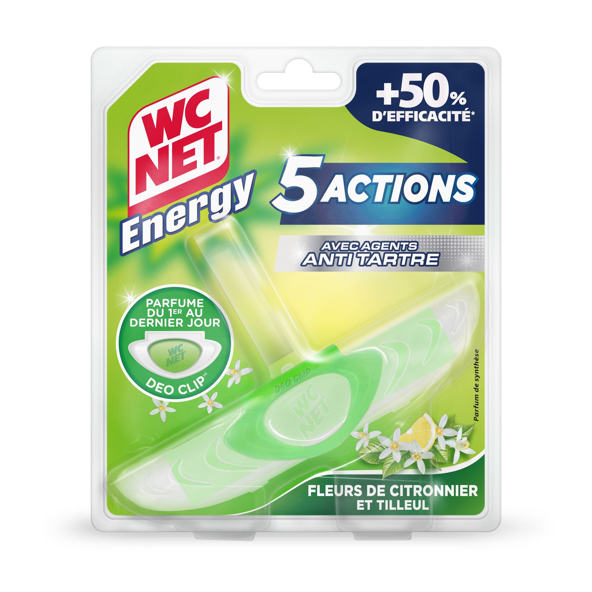 WC NET Energy bloc WC 5 actions fleurs de citronnier et tilleul 1 bloc ...