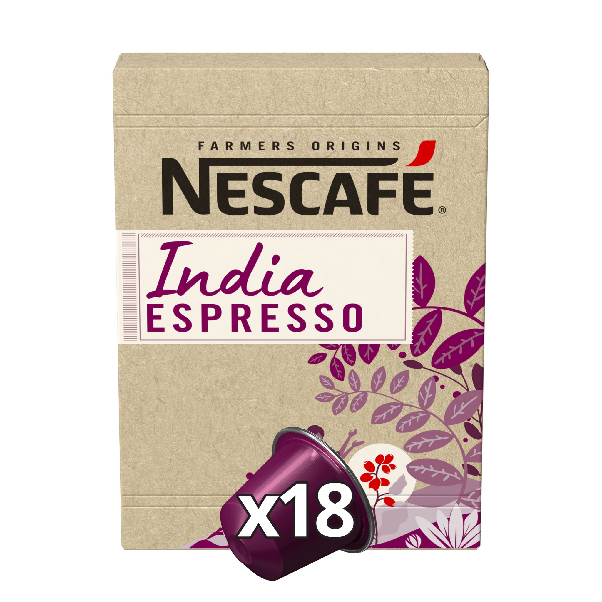 NESCAFE Café en capsules India Espresso 18 capsules 95g pas cher ...