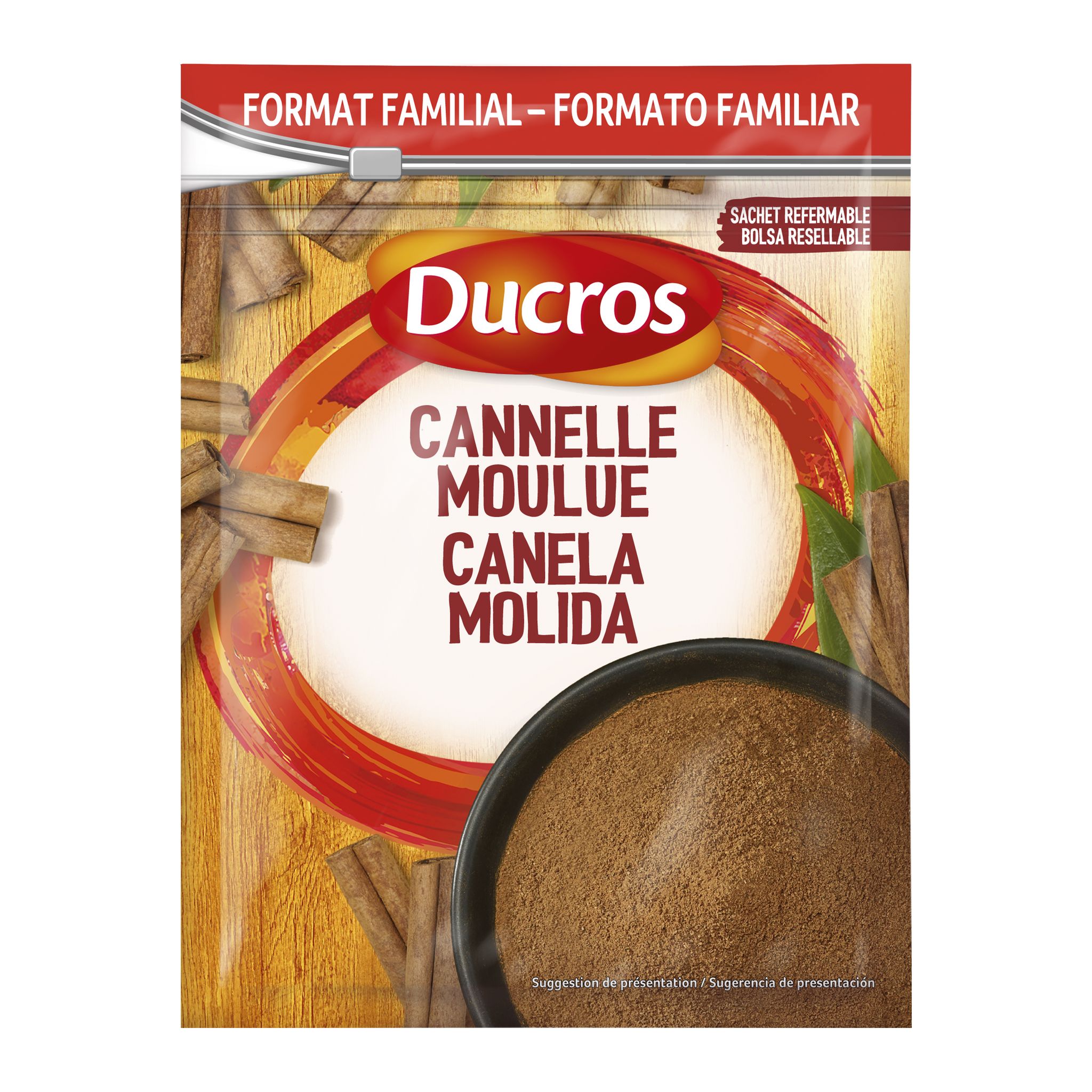 DUCROS Cannelle moulue sachet refermable 60g pas cher - Auchan.fr