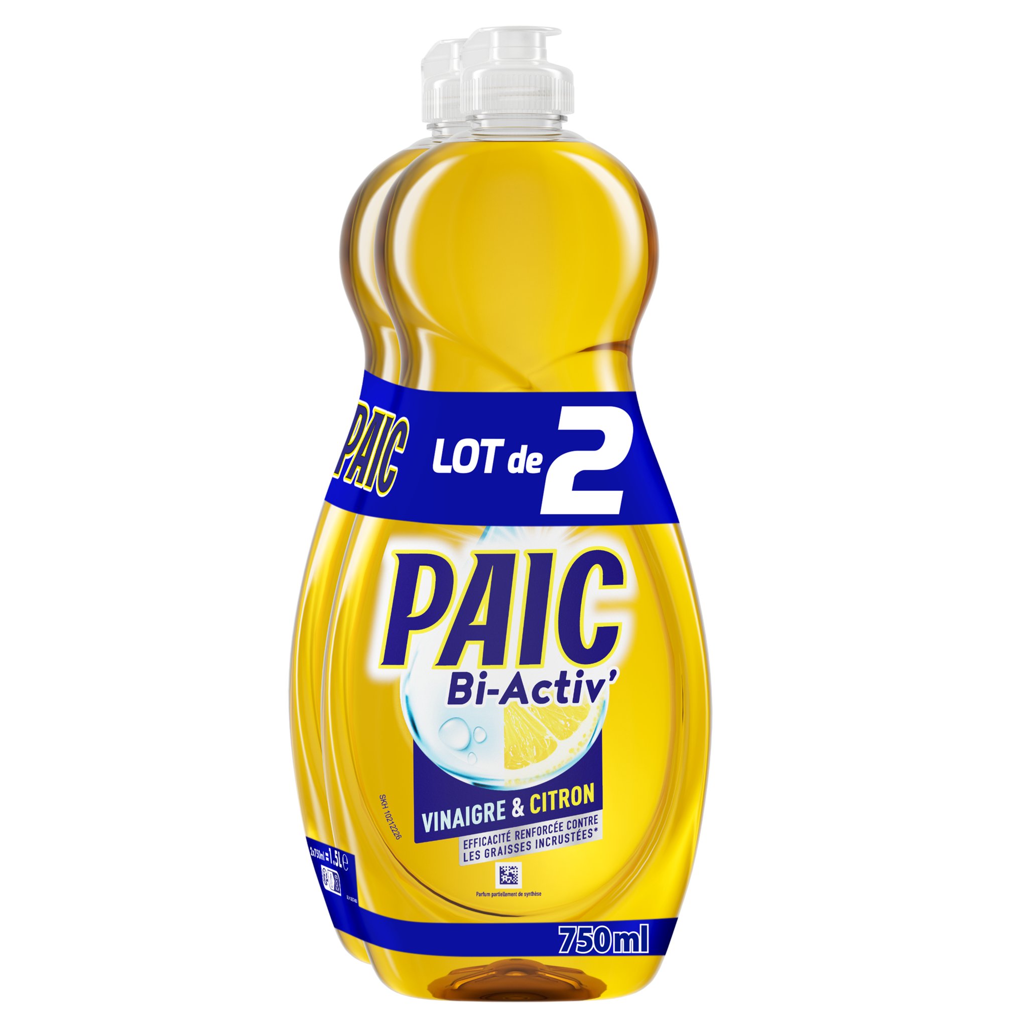 PAIC Liquide vaisselle bi activ vinaigre et citron 750ml pas cher ...