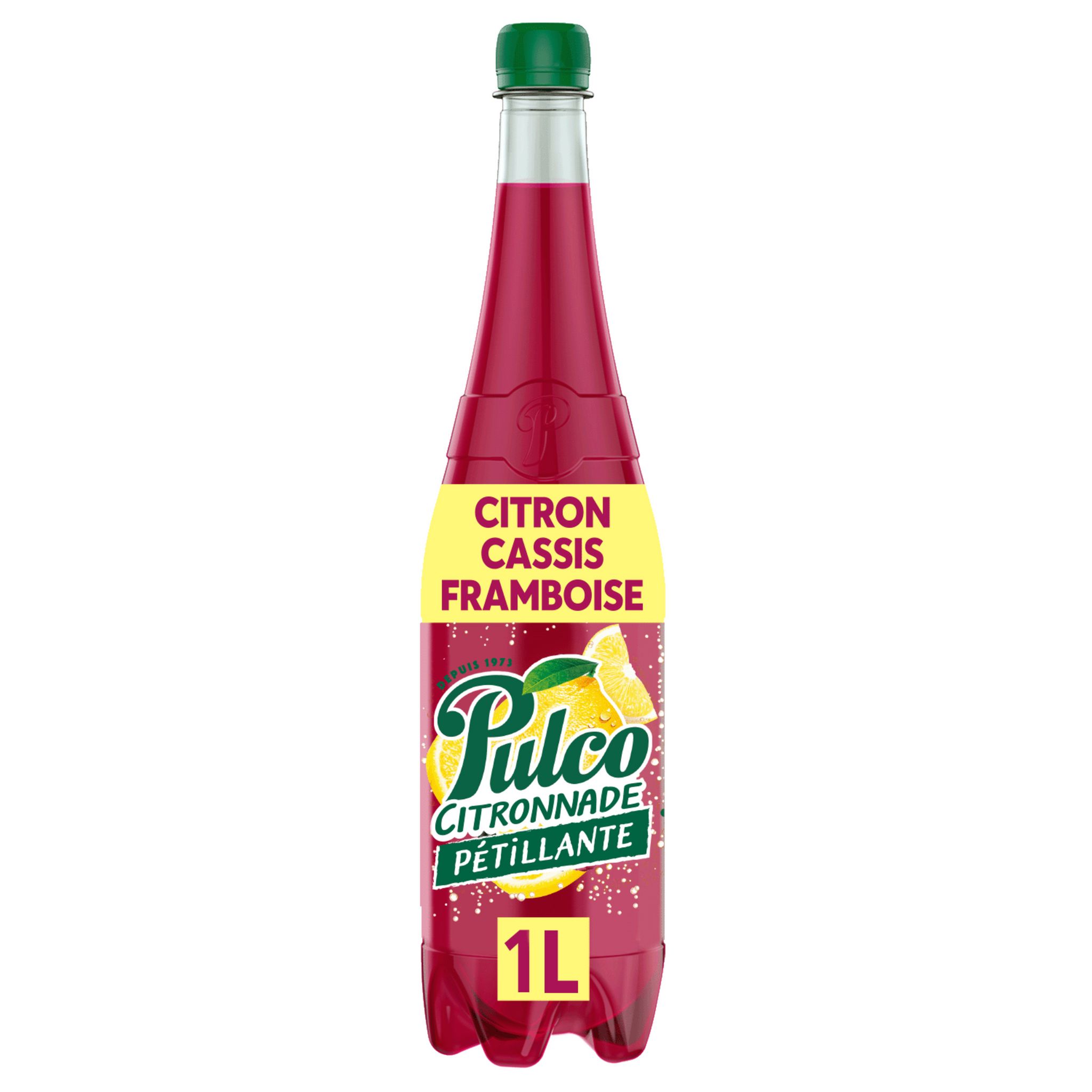 PULCO Citronnade pétillante citron cassis framboise 1l pas cher - Auchan.fr