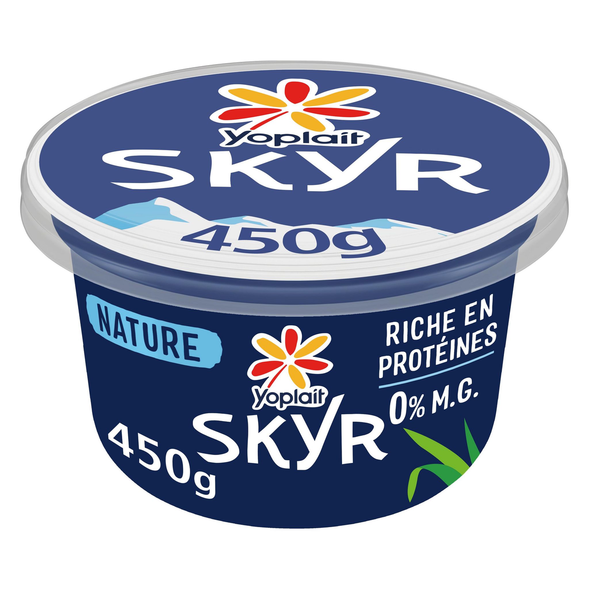 YOPLAIT Skyr nature 0% recette islandaise 4/5 portions 450g pas cher ...
