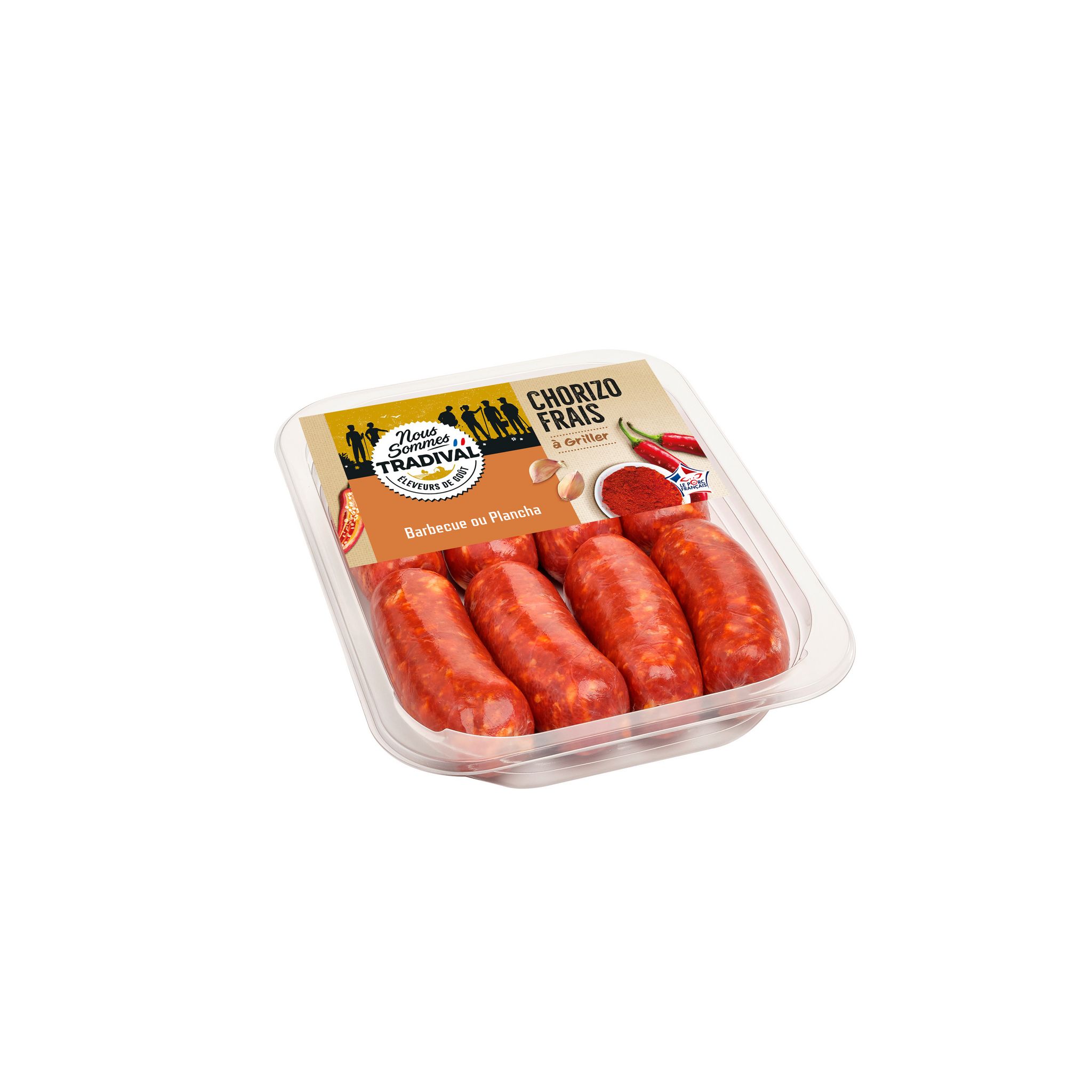 TRADIVAL Chorizo à griller 8 pièces 400g pas cher - Auchan.fr