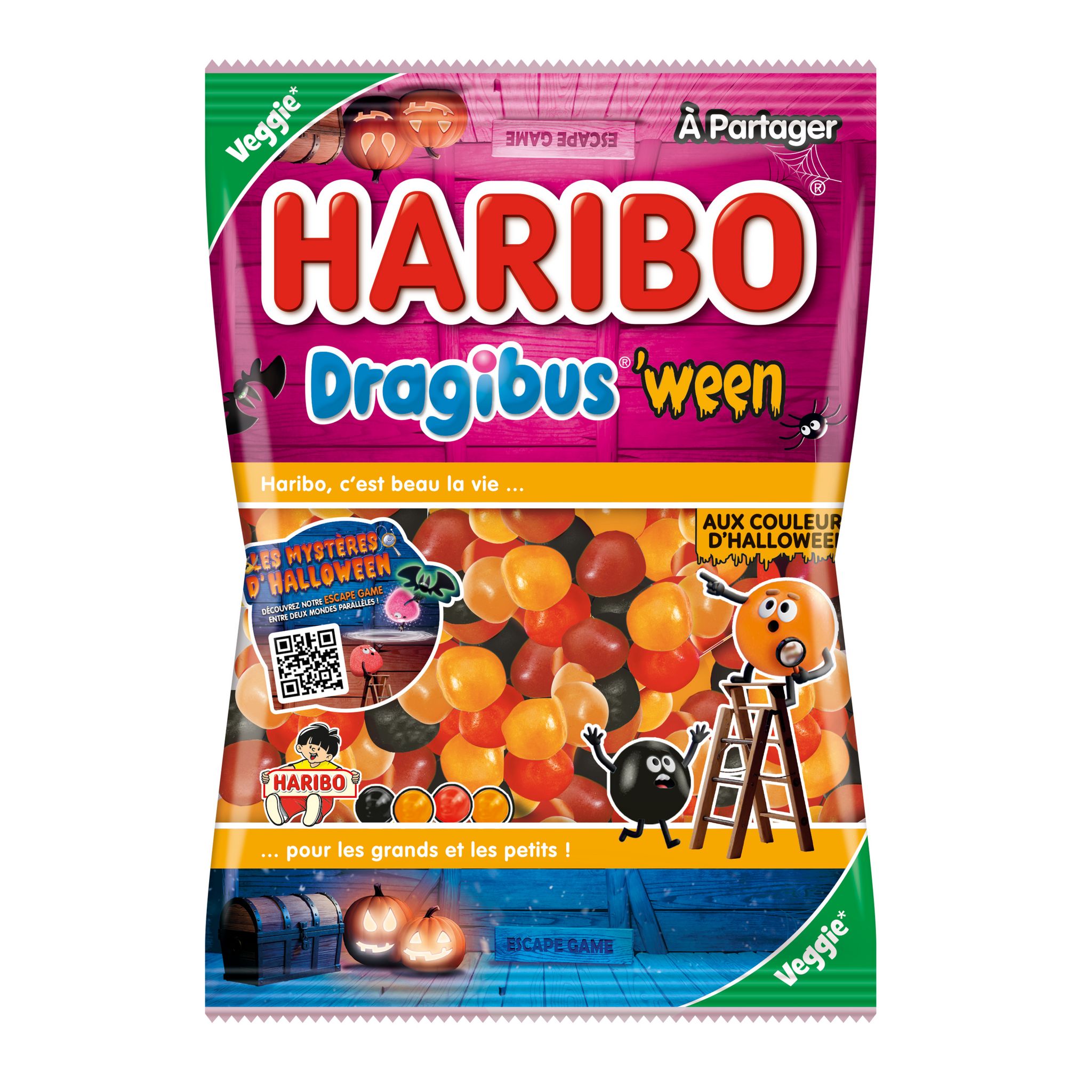 HARIBO Dragibus aux couleurs d'Halloween 250g pas cher - Auchan.fr