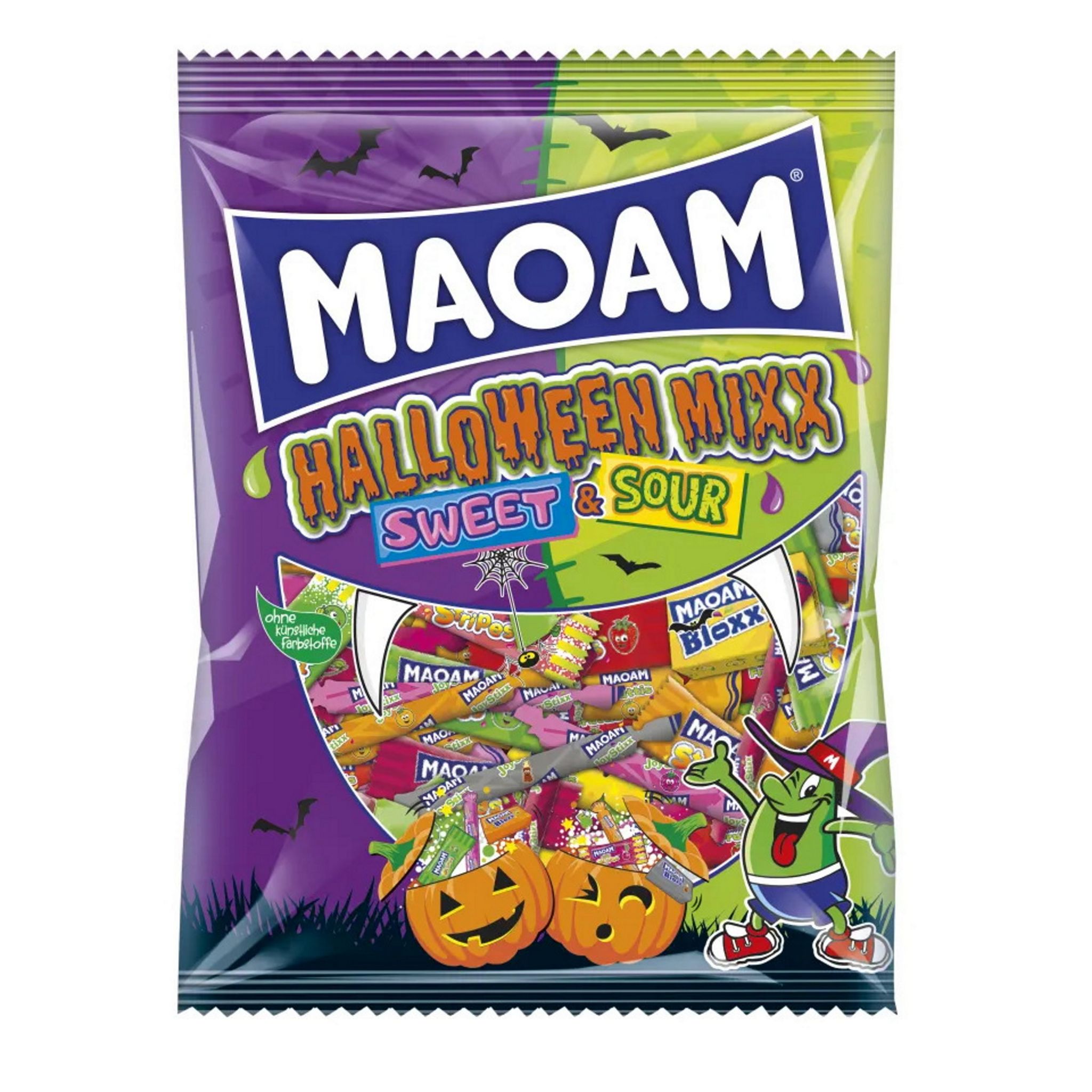 HARIBO Maoam Halloweeen Mixx bonbons aigre doux 800g pas cher - Auchan.fr