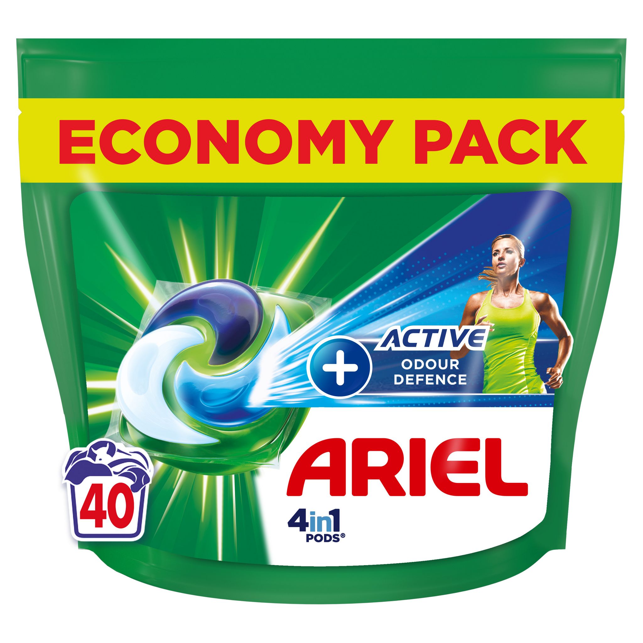 ARIEL Pods+ lessive capsules active 40 lavages pas cher - Auchan.fr
