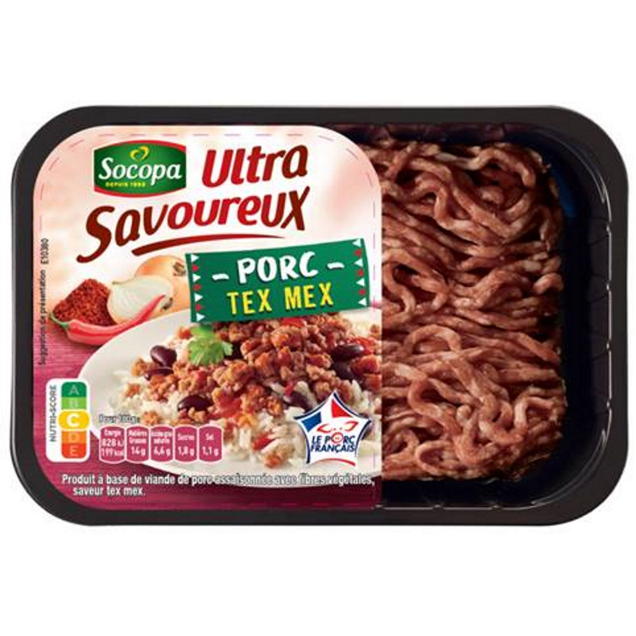 SOCOPA Ultra Savoureux Porc Tex Mex 500g pas cher - Auchan.fr