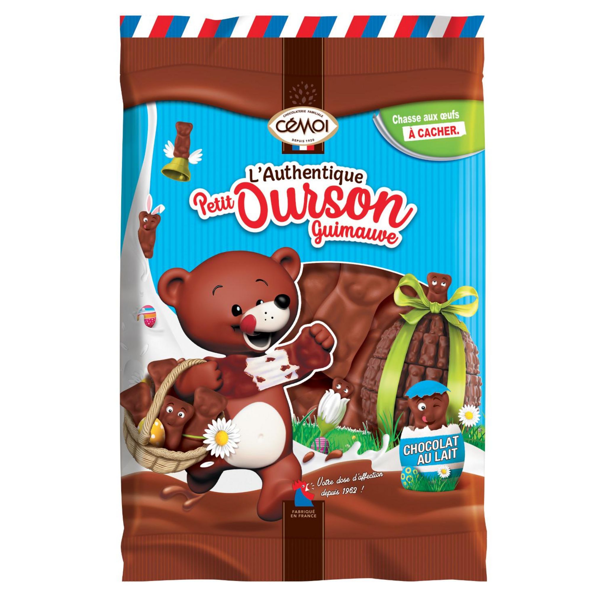 CEMOI L'authentique Petit Ourson en guimauve au chocolat au lait 91g ...