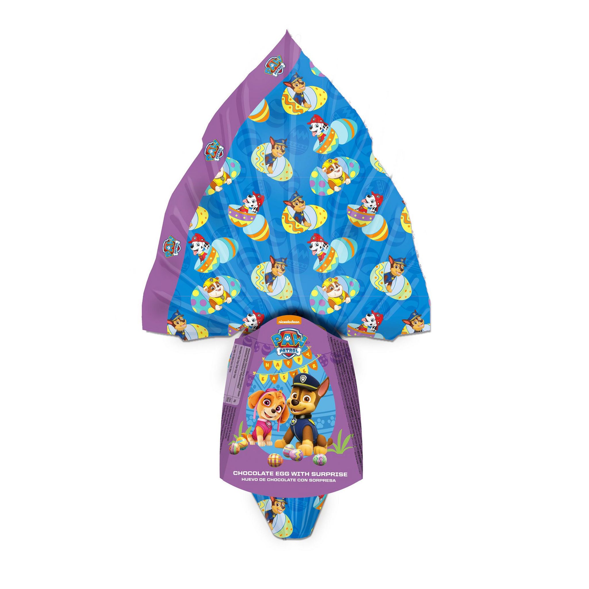 PAW PATROL Œuf flamme en chocolat avec surprise 165g pas cher - Auchan.fr