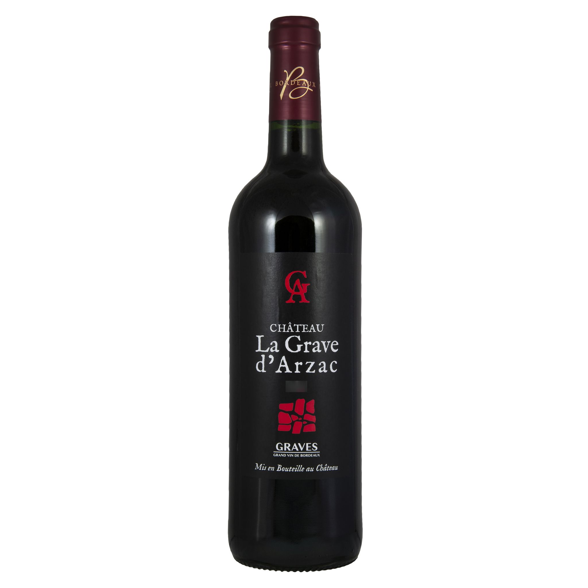 AOP Graves Château La Grave d'Arzac rouge 75cl pas cher - Auchan.fr
