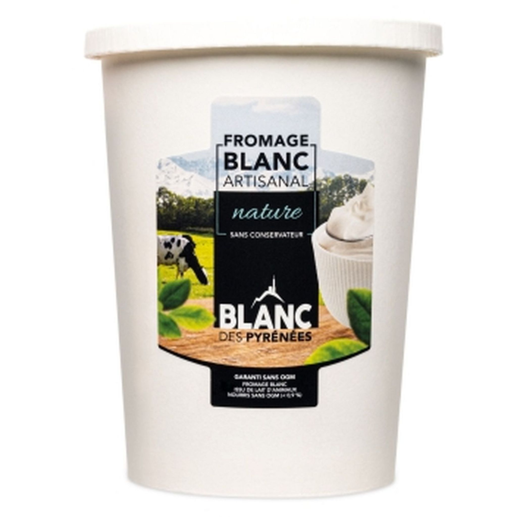 BLANC DES PYRÉNÉES Fromage blanc nature 500g pas cher - Auchan.fr