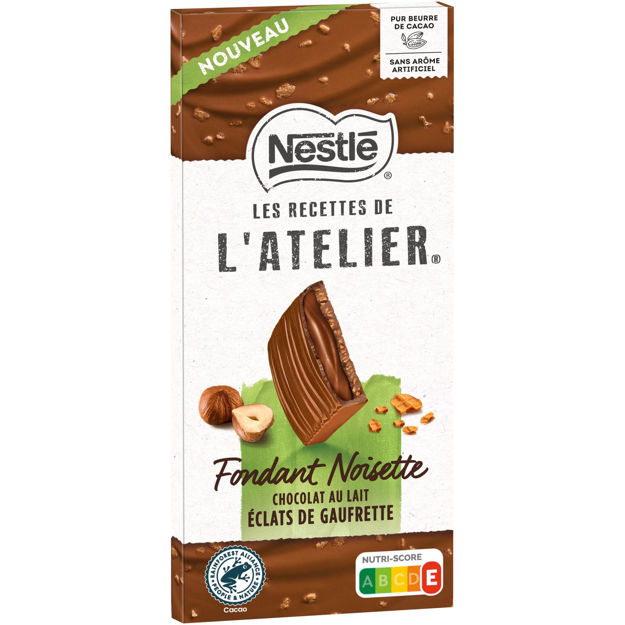 NESTLE Tablette de chocolat Les Recettes de l'Atelier avec fourrage ...