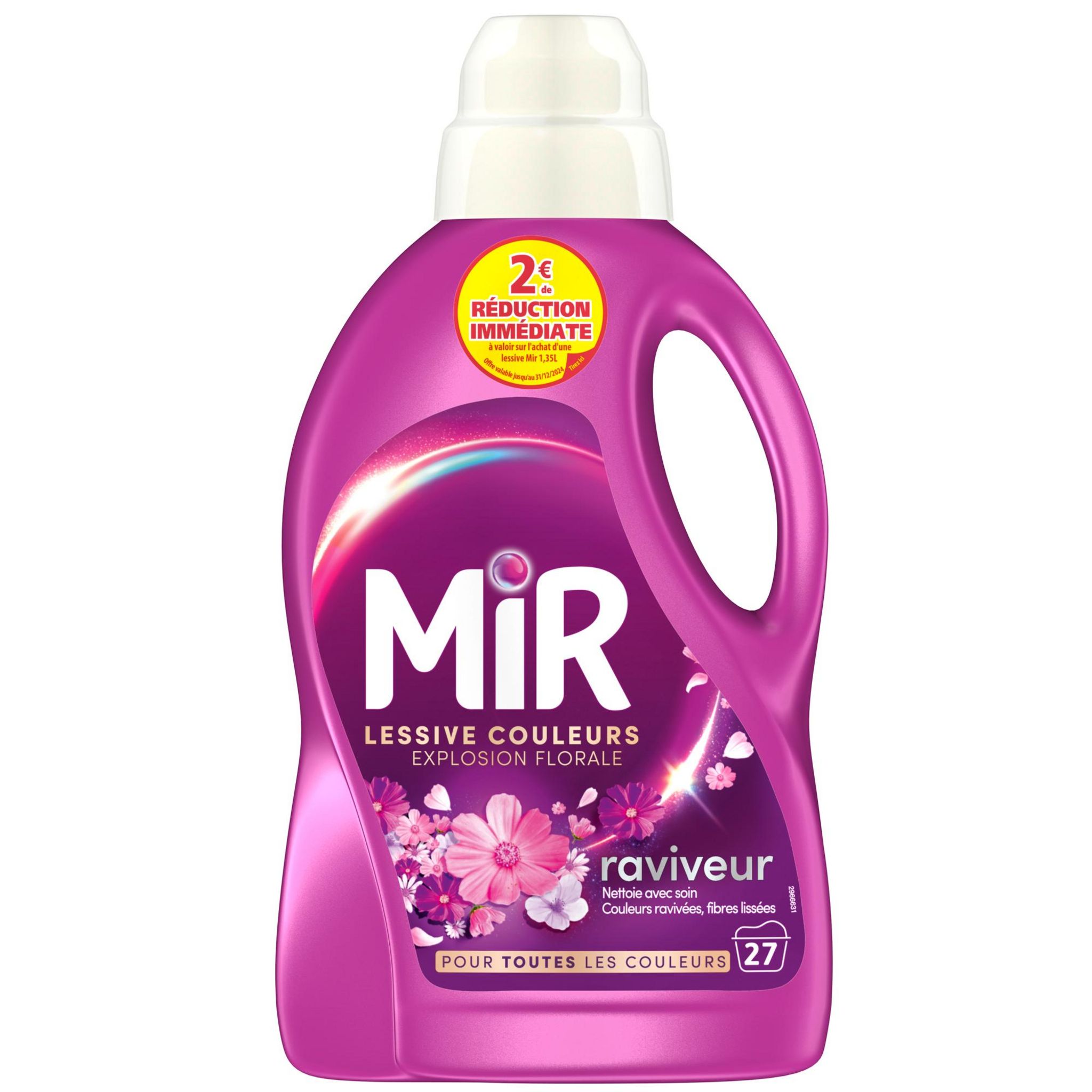 MIR Lessive liquide couleur 27 lavages 1.35l pas cher - Auchan.fr