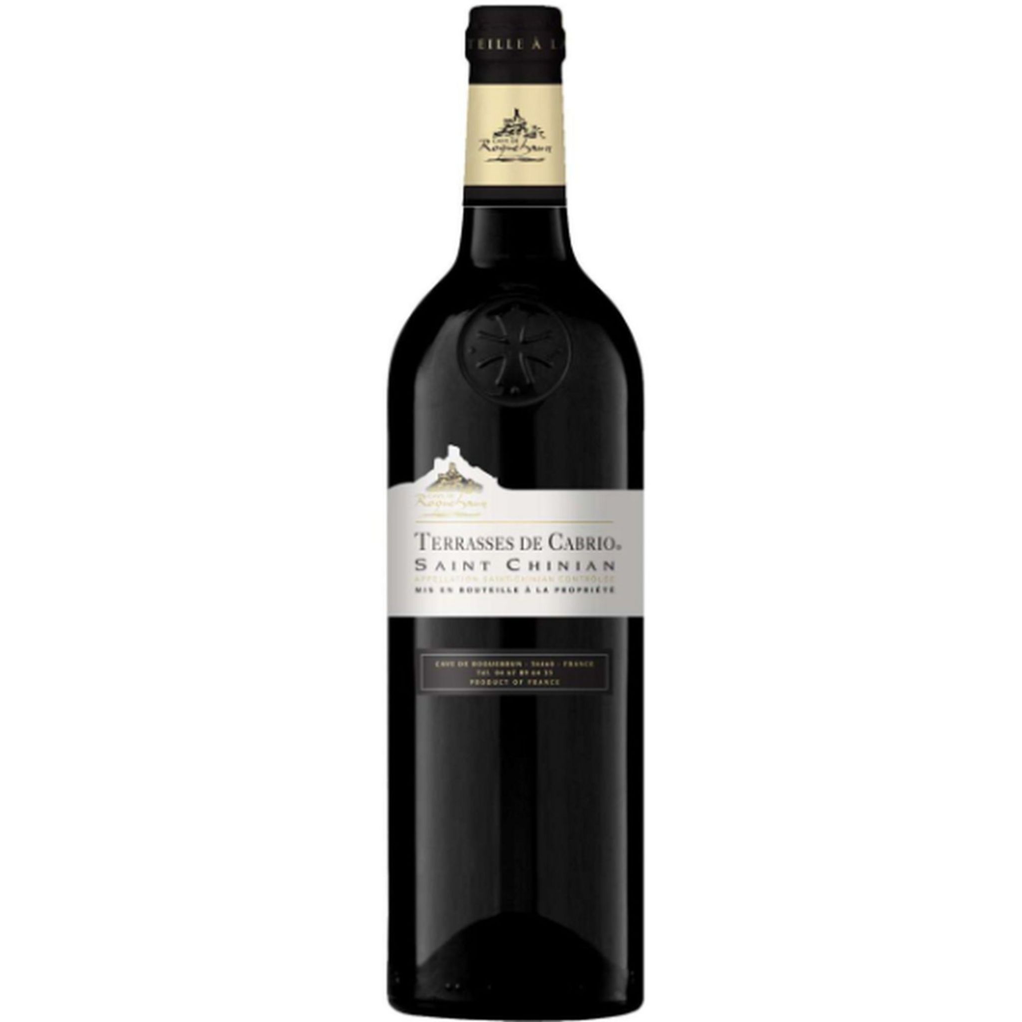 Vin rouge AOC Saint Chinian Terrasses de Cabrio 75cl pas cher - Auchan.fr