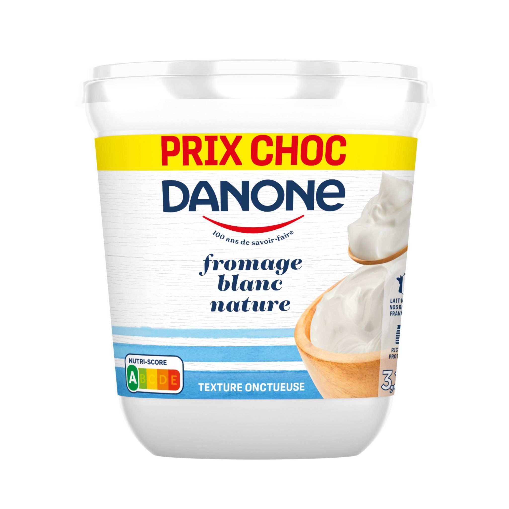DANONE Fromage blanc nature 825g pas cher - Auchan.fr