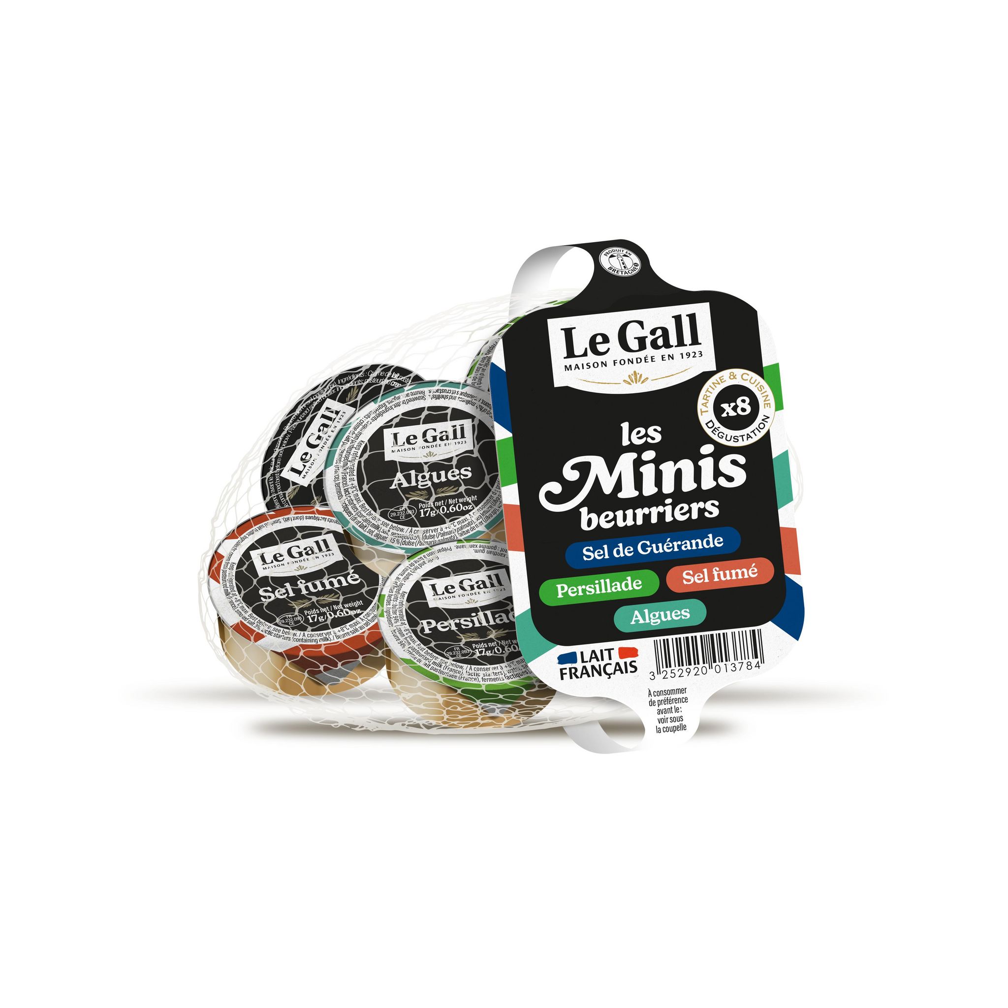 LE GALL Mini-beurre de baratte aromatisés pour tartine et cuisson 8x17g ...