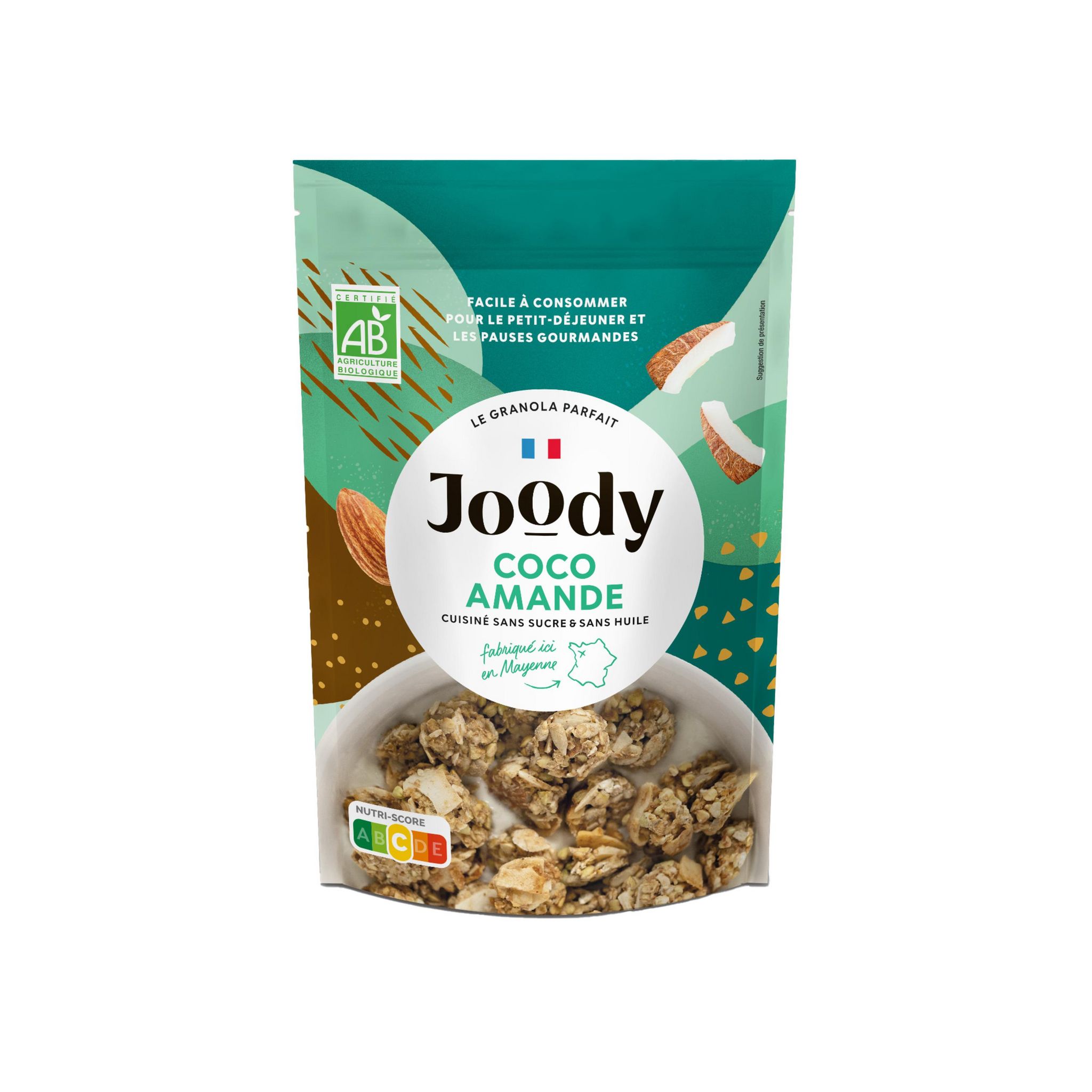 JOODY Granola bio à la noix de coco et aux amandes 300g pas cher ...