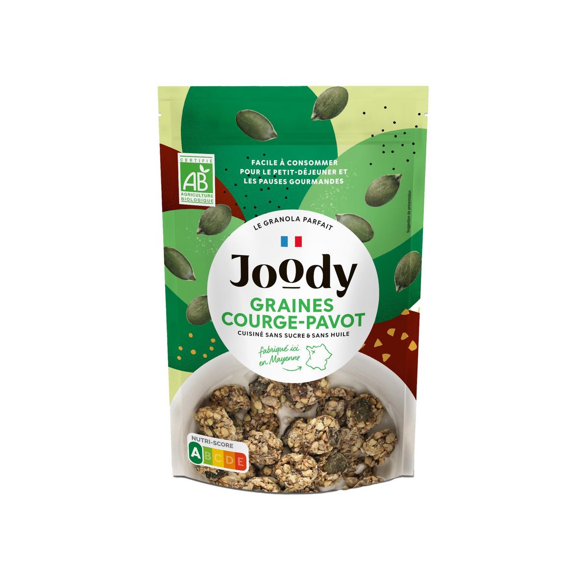 JOODY Granola bio aux graines de courge et pavot 300g pas cher - Auchan.fr