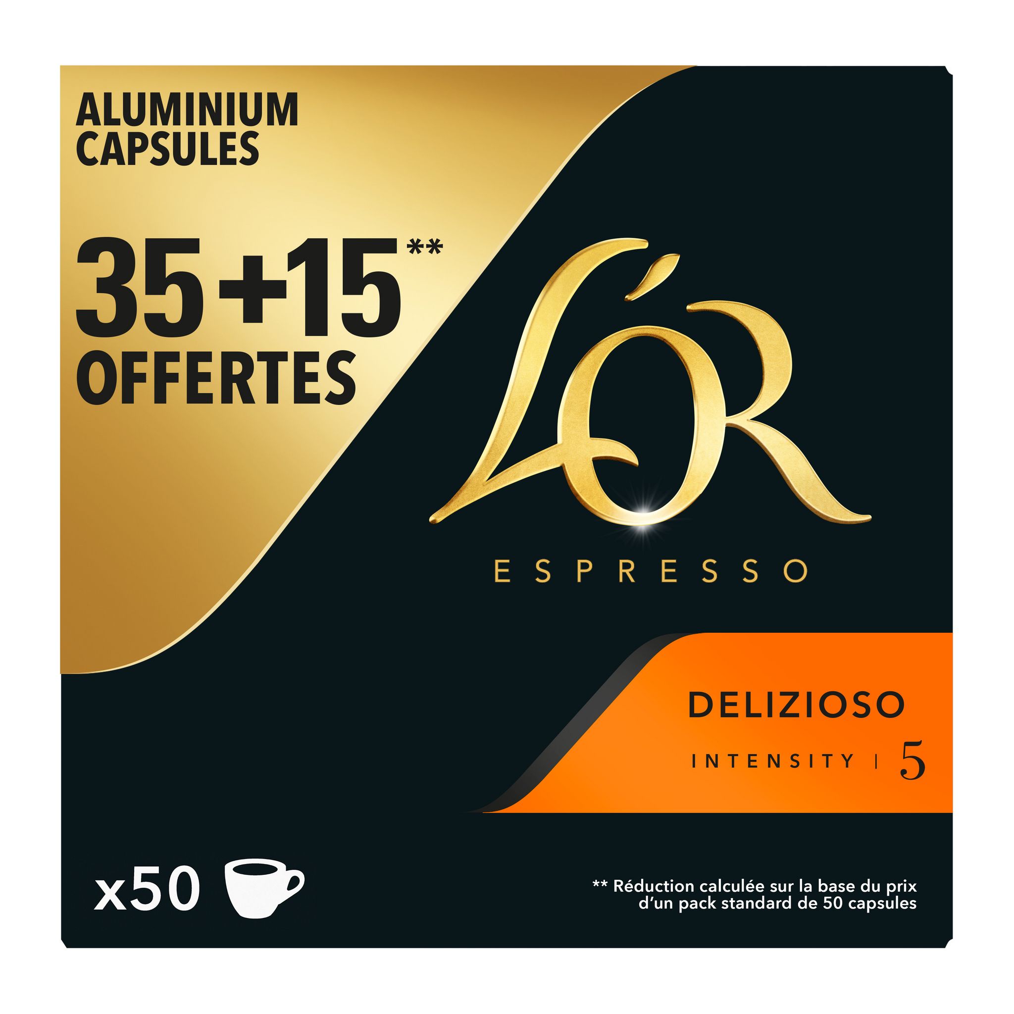 L'OR ESPRESSO Capsules de café Delizioso intensité 5 compatibles ...