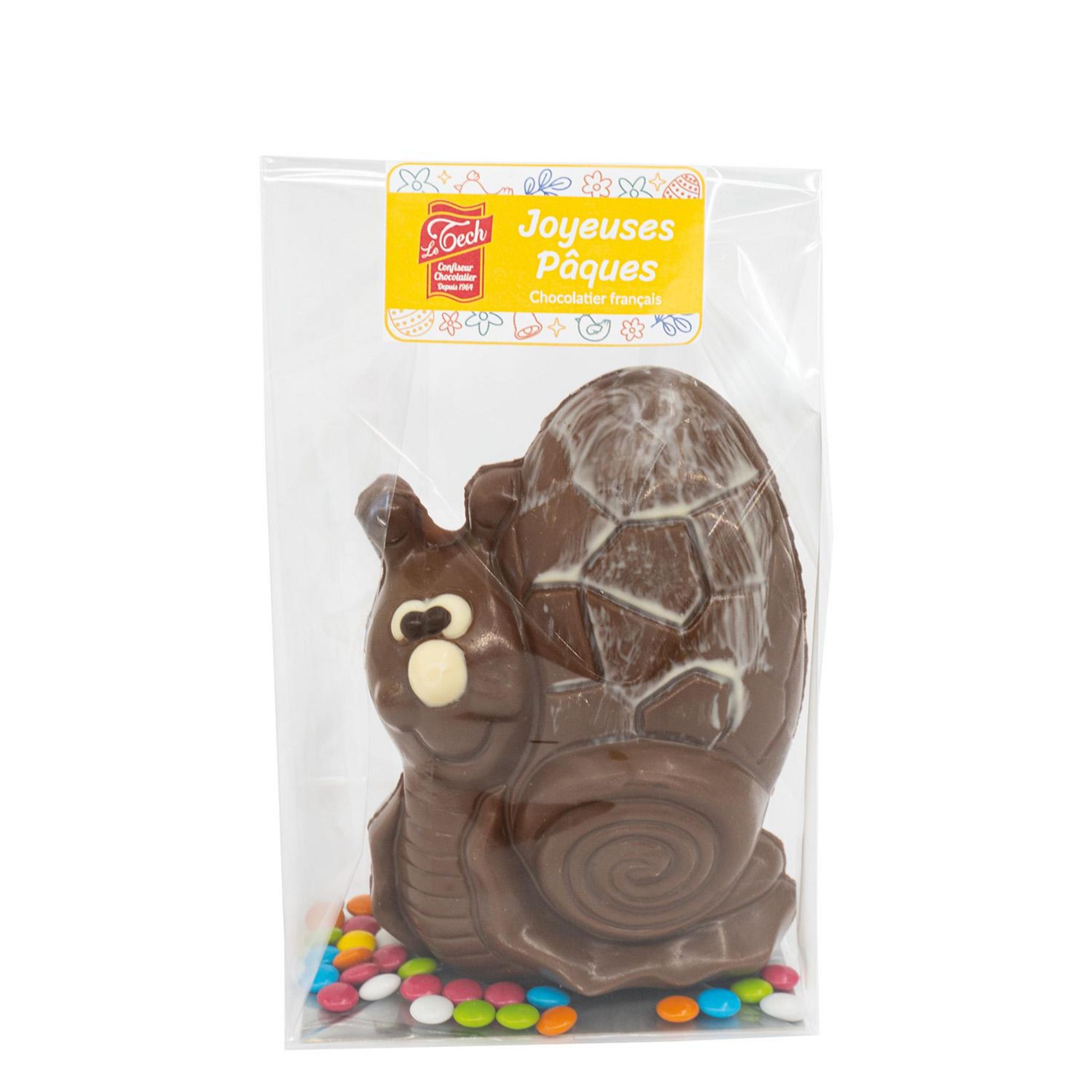 LE TECH Choko l'escargot en chocolat pur beurre de cacao 185g pas cher ...