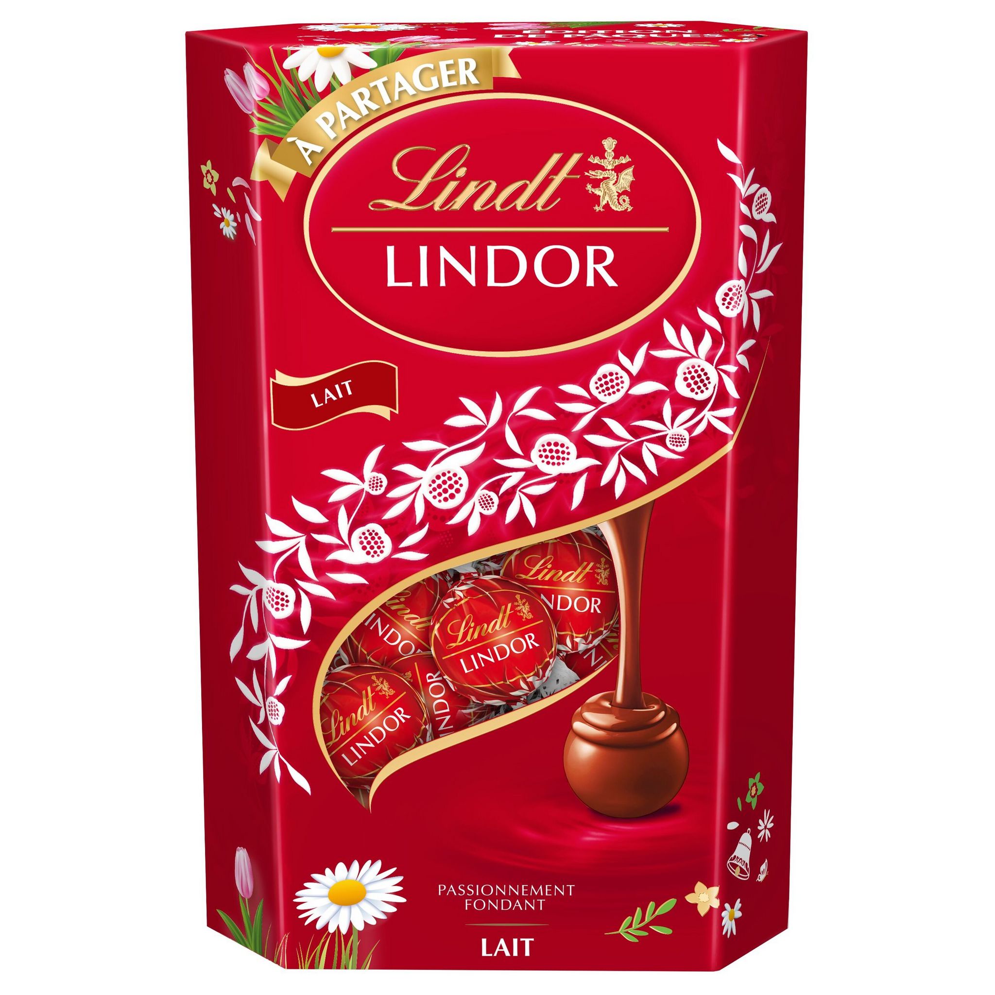LINDT Lindor bouchée de chocolat au lait 337g pas cher - Auchan.fr
