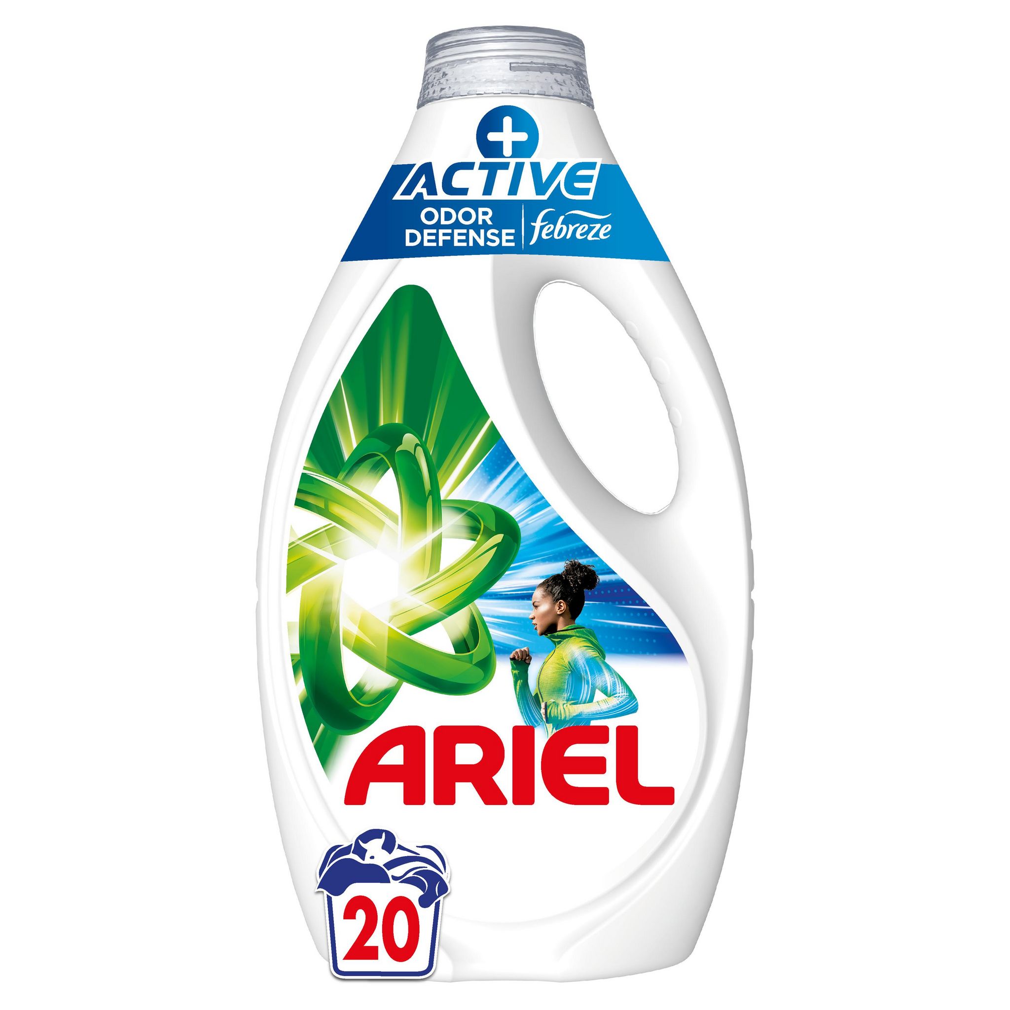 ARIEL Lessive liquide active 20 lavages 0.9l pas cher - Auchan.fr