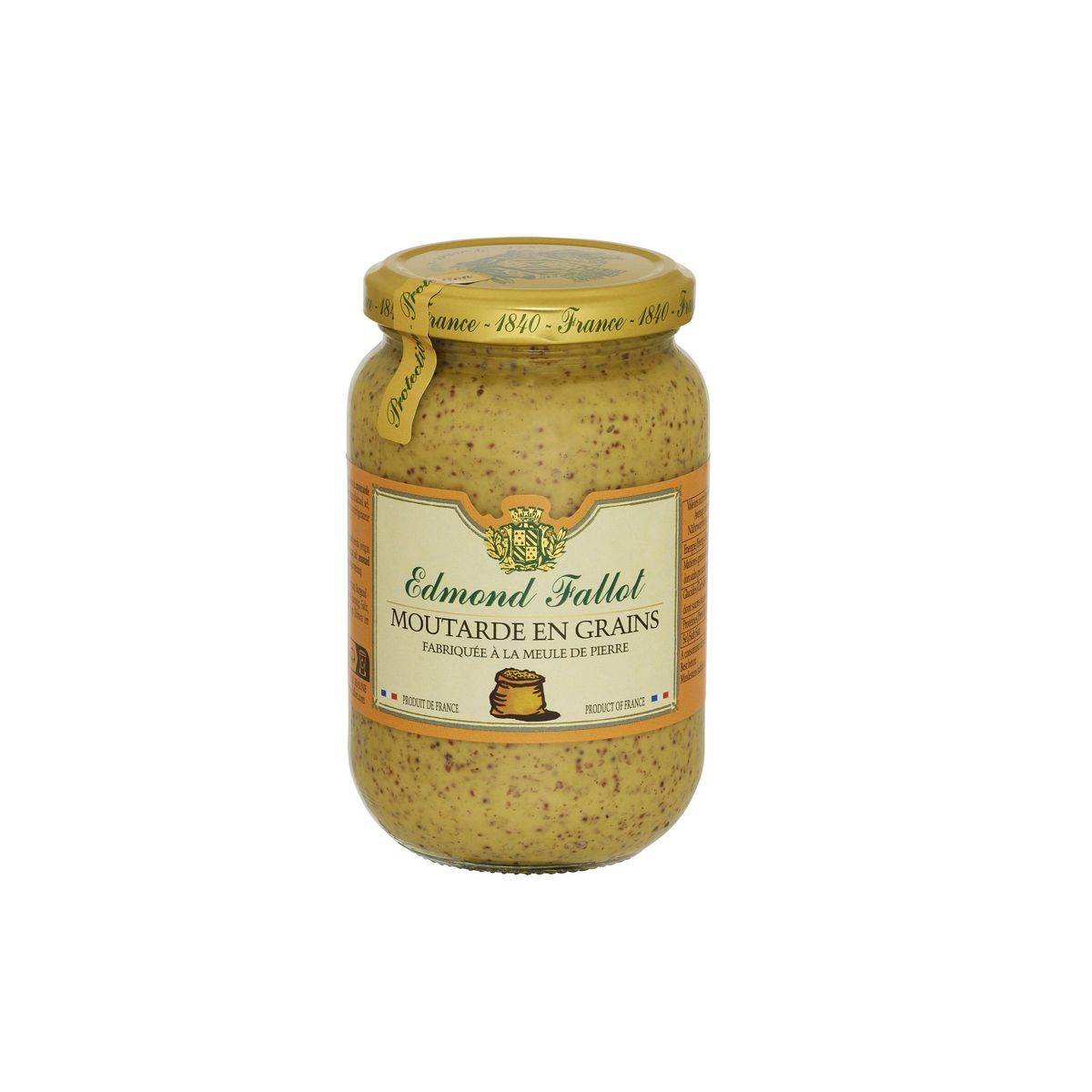 EDMOND FALLOT Moutarde en grains bocal 37cl 380g pas cher - Auchan.fr