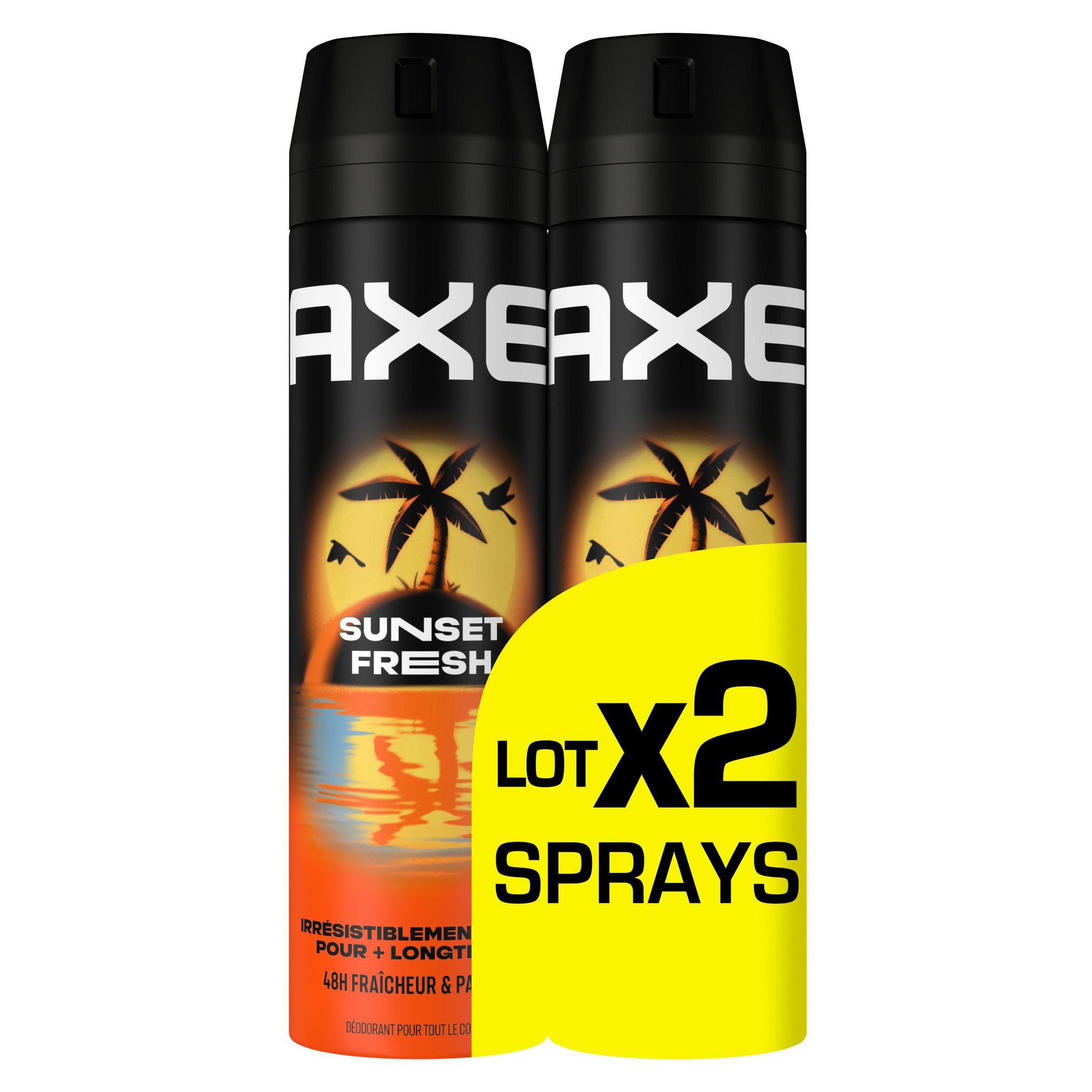AXE Déodorant spray 48h sunset fresh 2x200ml pas cher - Auchan.fr
