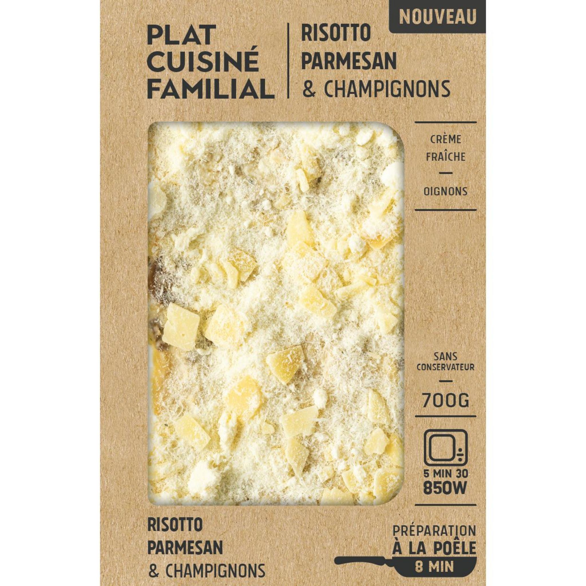 MIX BUFFET Risotto champignon et parmesan 750g pas cher - Auchan.fr