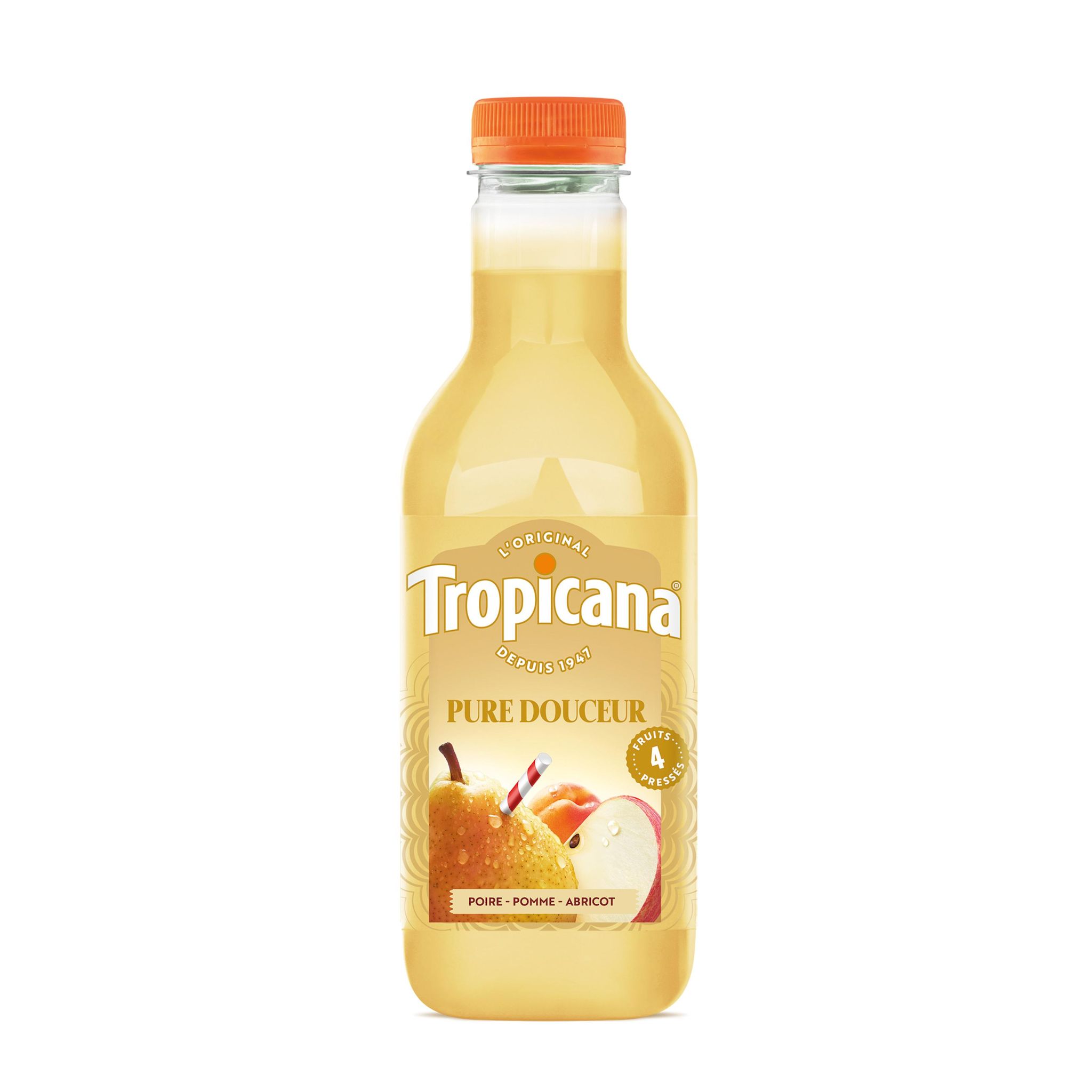 TROPICANA Pure douceur jus de 4 fruits pressés 90cl pas cher - Auchan.fr