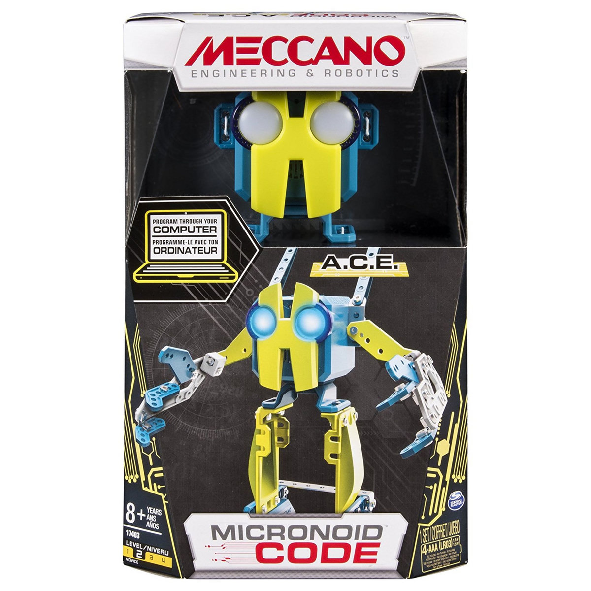 SPIN MASTER Robot Micronoid Meccano Code pas cher - Auchan.fr