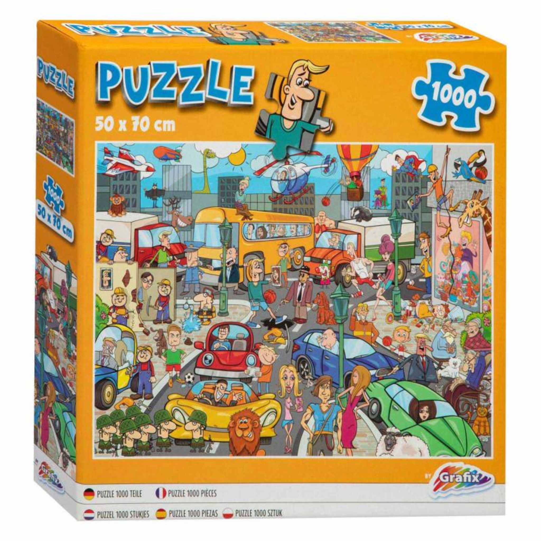 GRAFIX Grafix - Puzzle Comic Le carrefour 1000 pièces 400057 pas cher ...