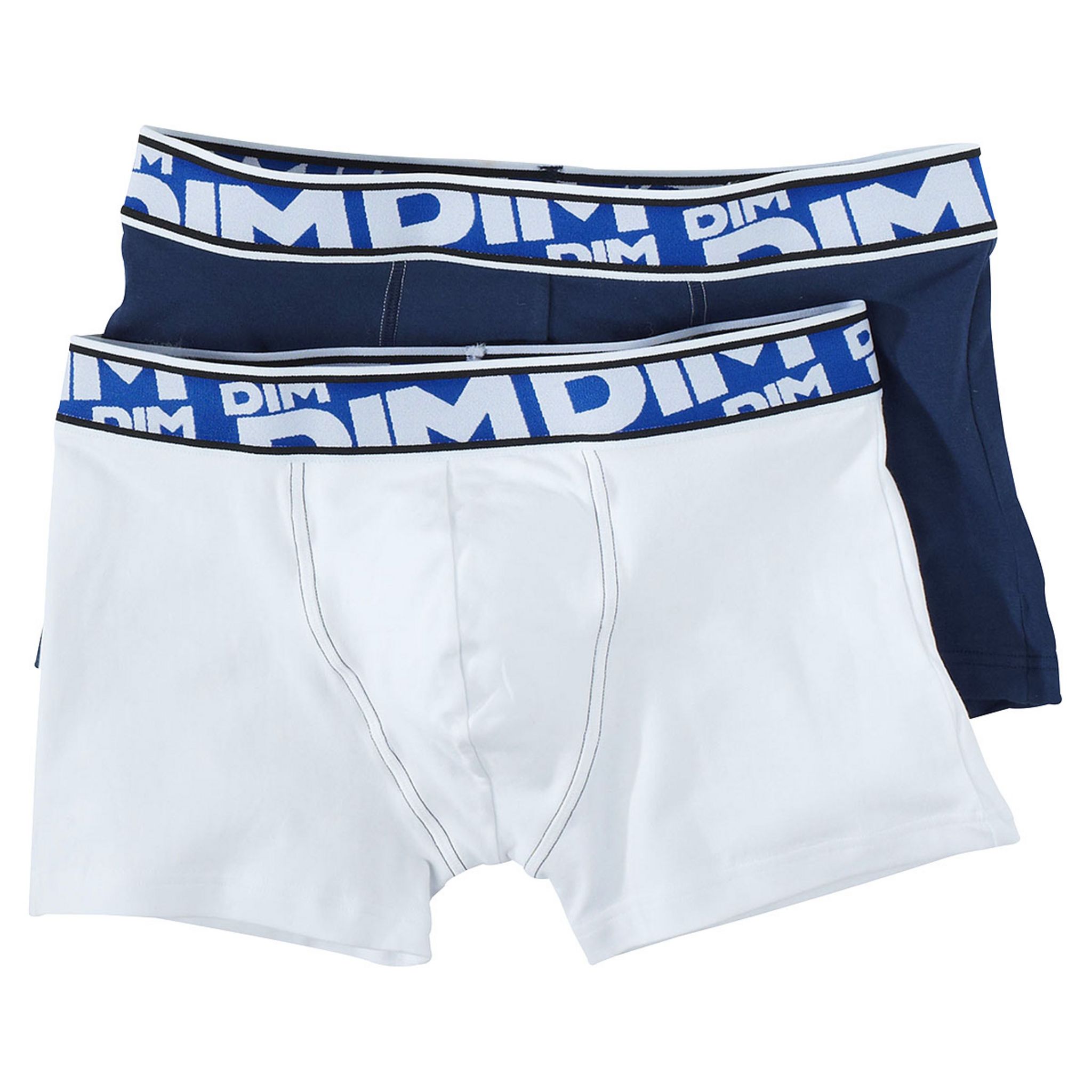 DIM Lot de 2 boxers unis pas cher - Auchan.fr