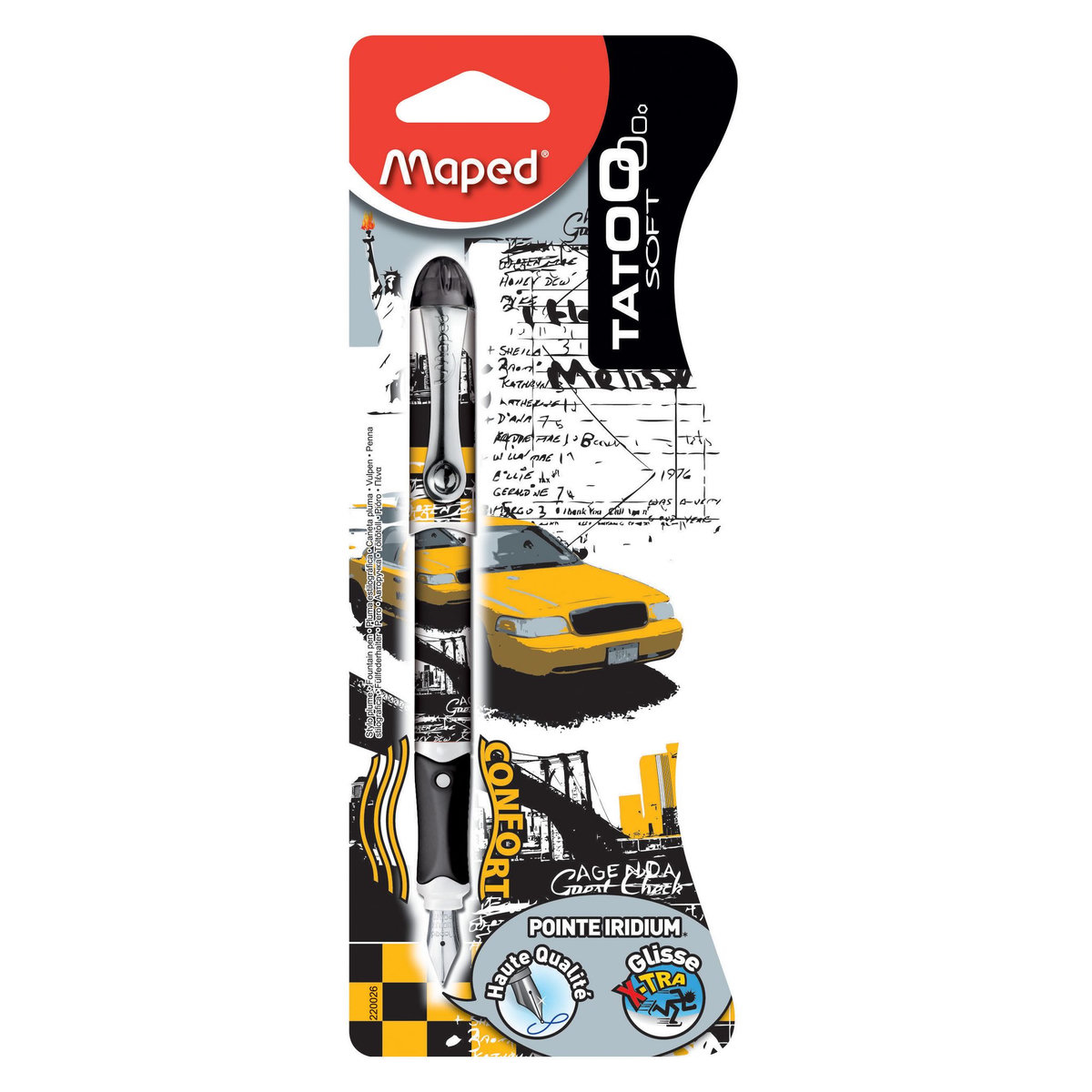 MAPED Stylo plume Tatoo New York pas cher - Auchan.fr
