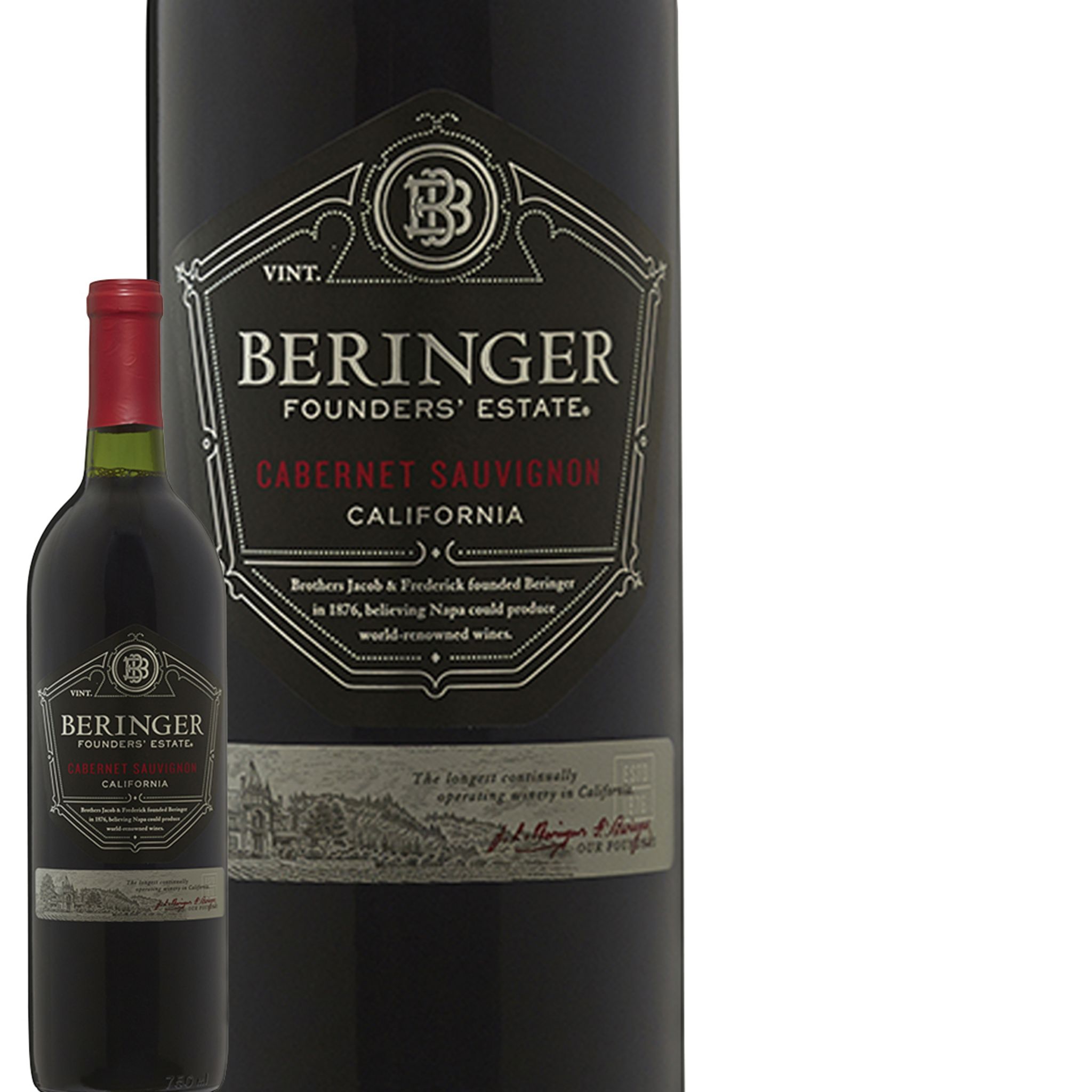 Beringer Founders Estate Etats Unis Rouge 2015 pas cher - Auchan.fr