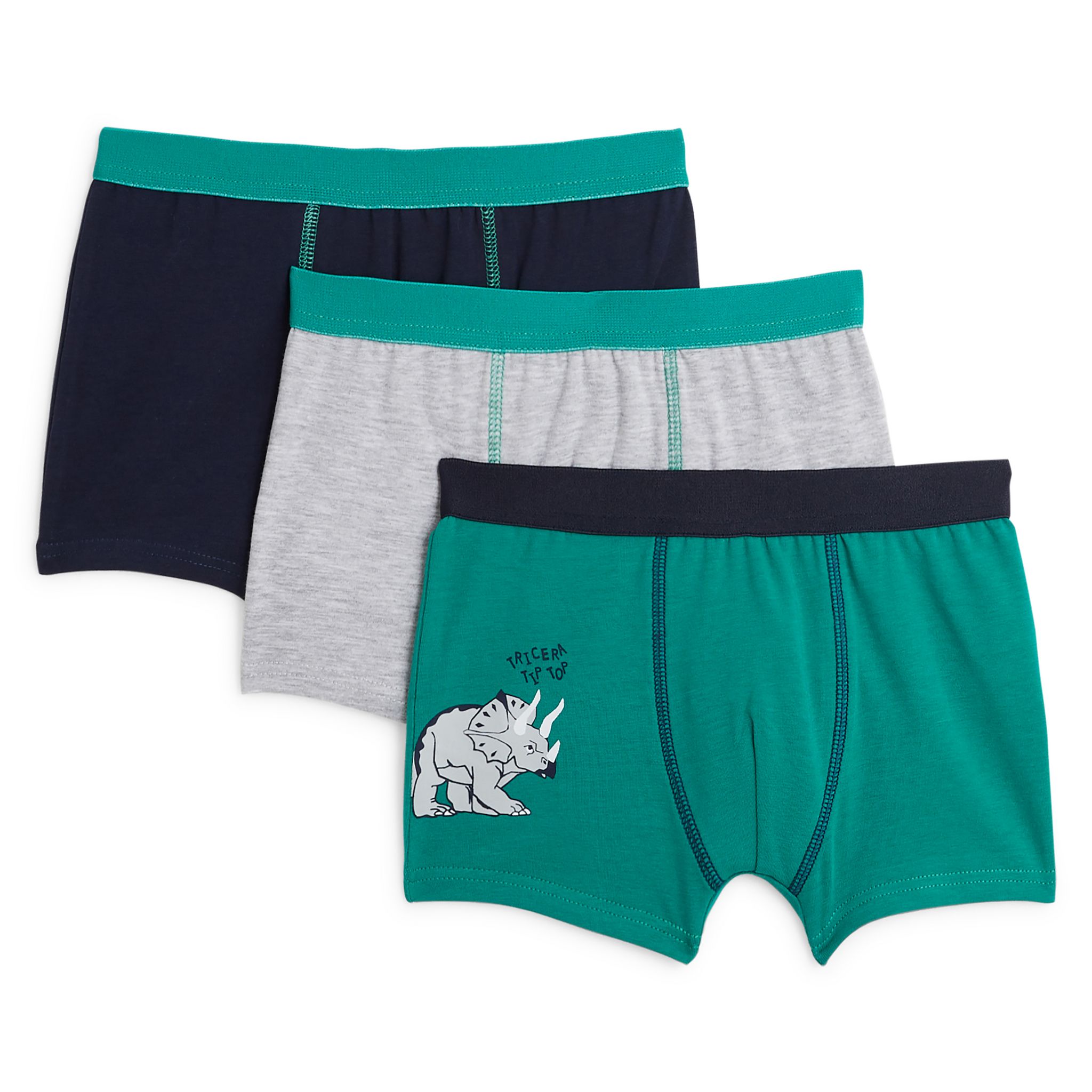 INEXTENSO Lot de 3 boxers dinosaure garçon pas cher - Auchan.fr
