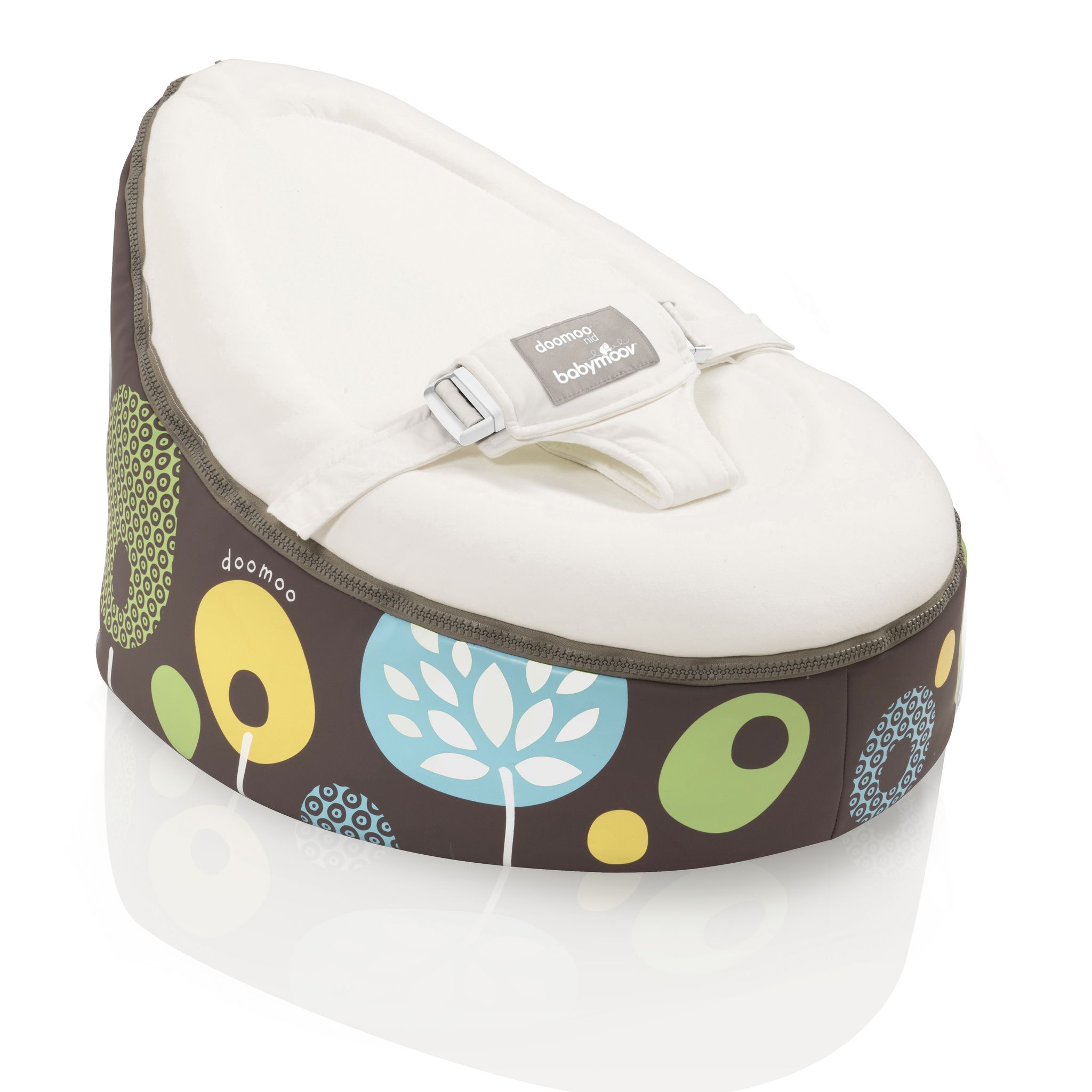 BABYMOOV Transat bébé Doomoo nid - flower lemon pas cher - Auchan.fr