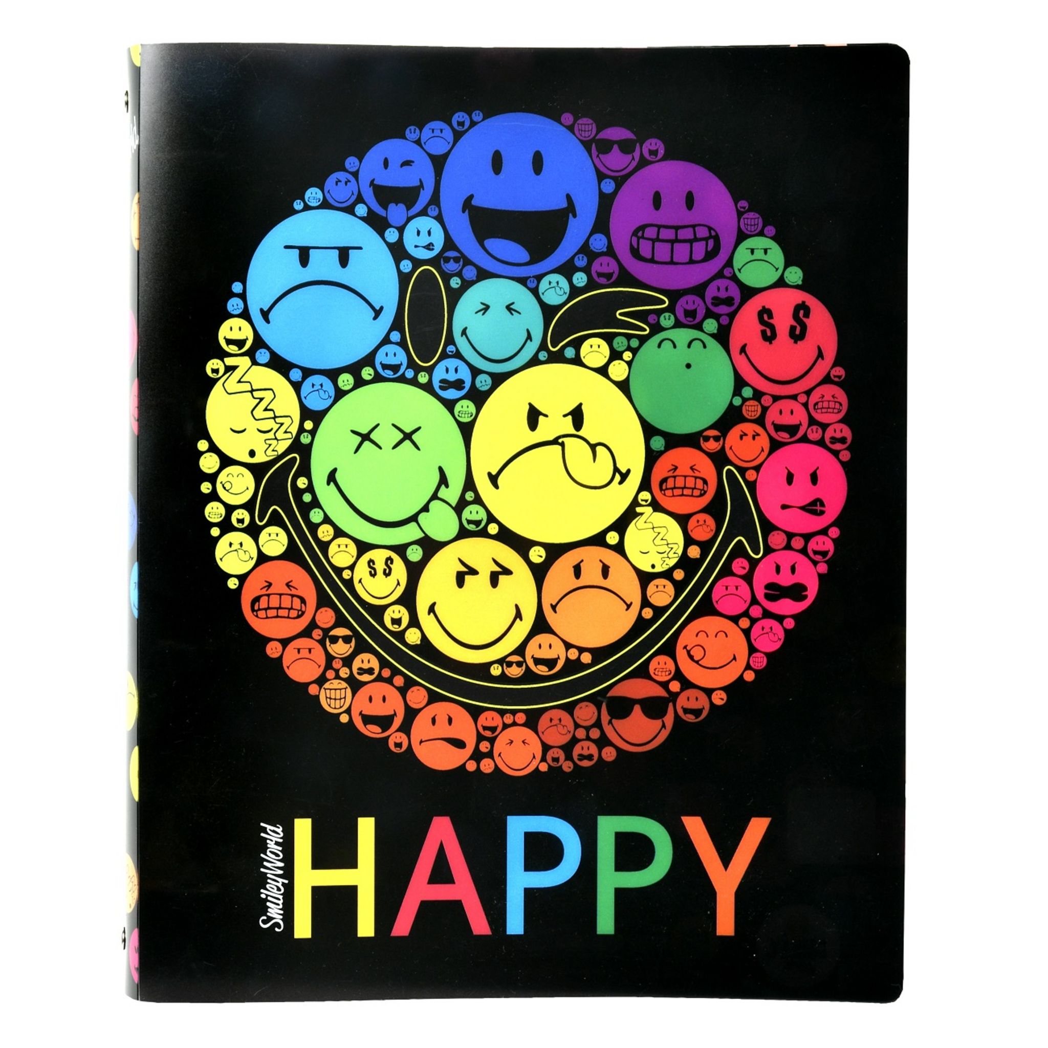 Classeur souple A4 Smiley noir pas cher - Auchan.fr