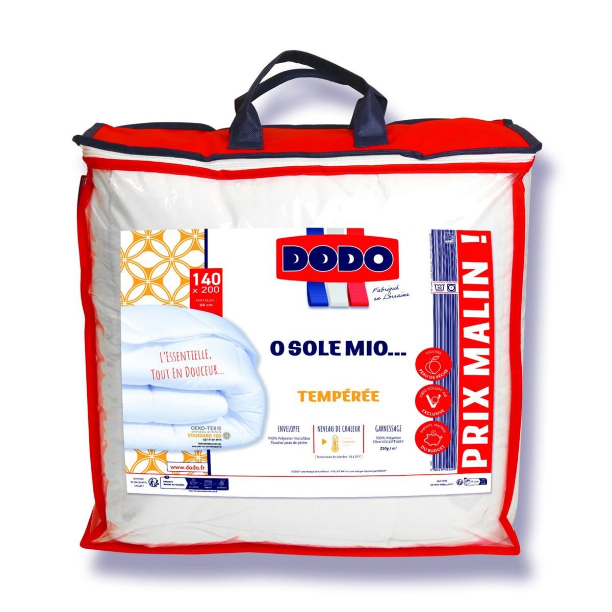 DODO Couette tempérée en microfibre toucher peau de pêche O SOLE MI O ...